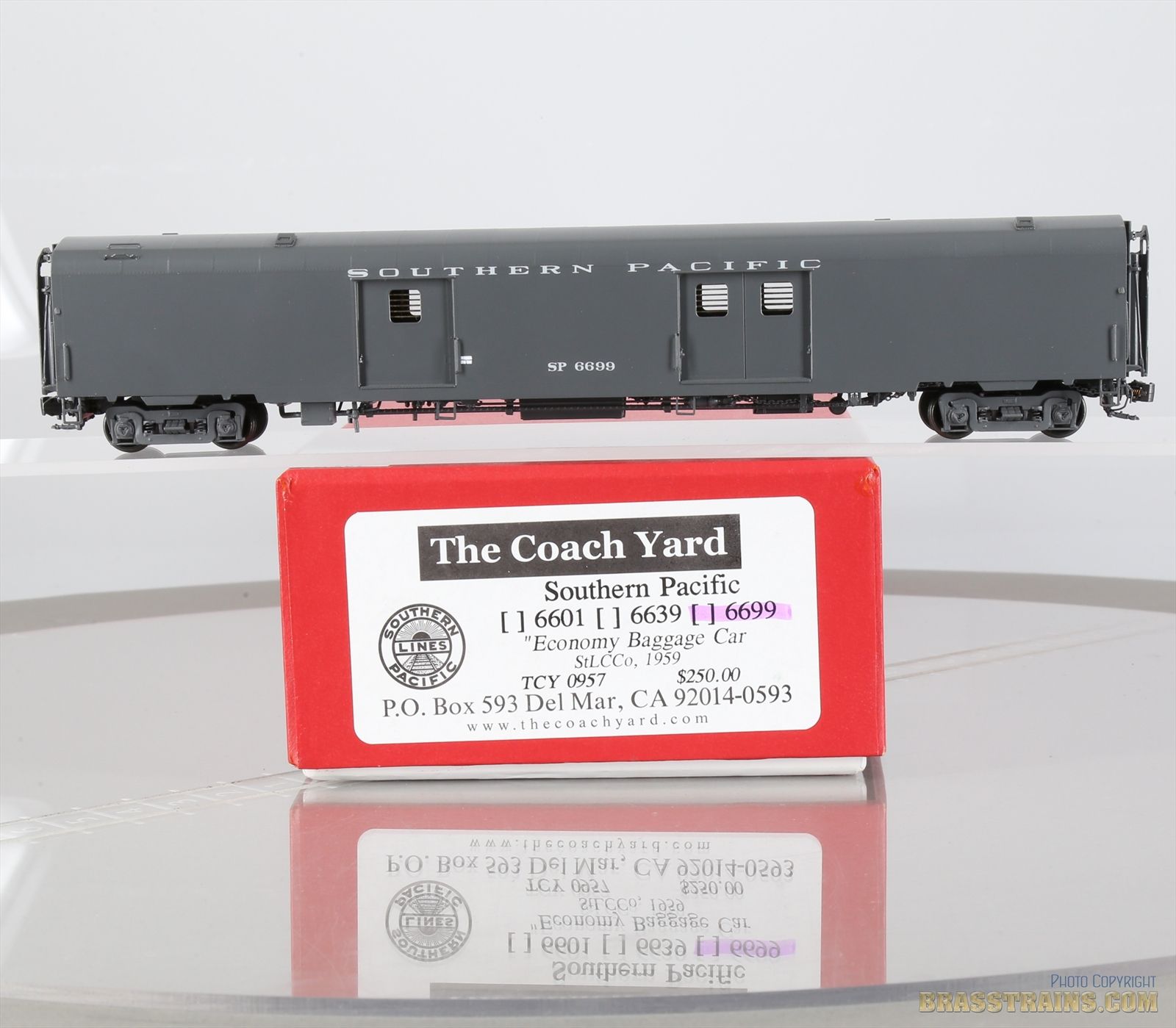 HO Scale Brass Model Passenger Car - TCY The Coach Yard 0957 SP ...