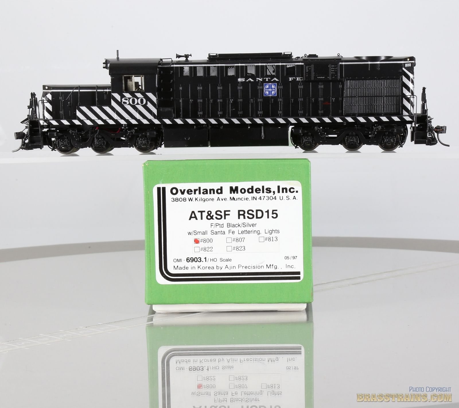 HO Scale Brass Model Diesel Locomotive - Overland OMI 6903.1 AT&SF ...