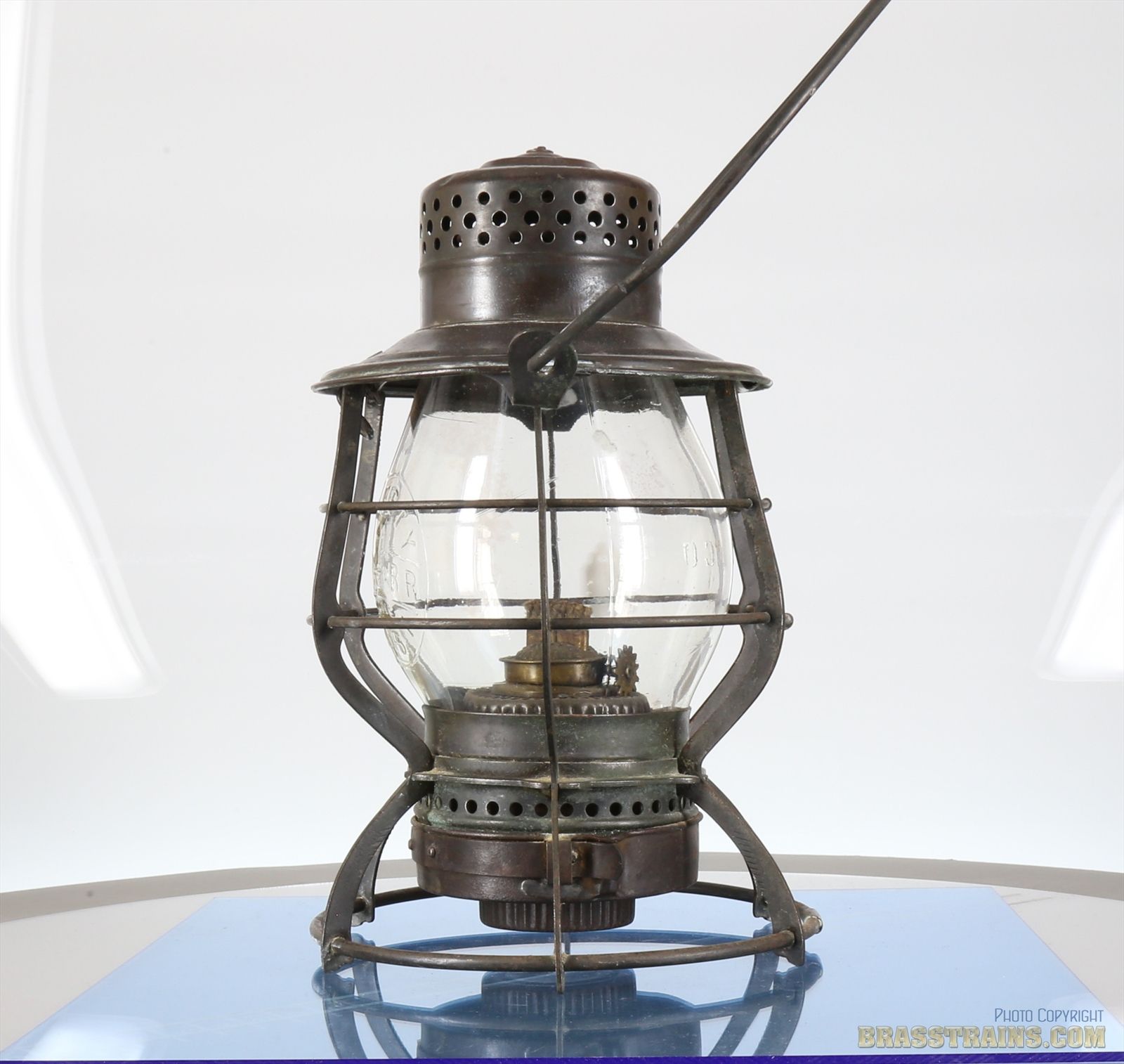 Lantern - Keystone The Casey, Tall Globe, Clear - B&O Capitol Logo ...