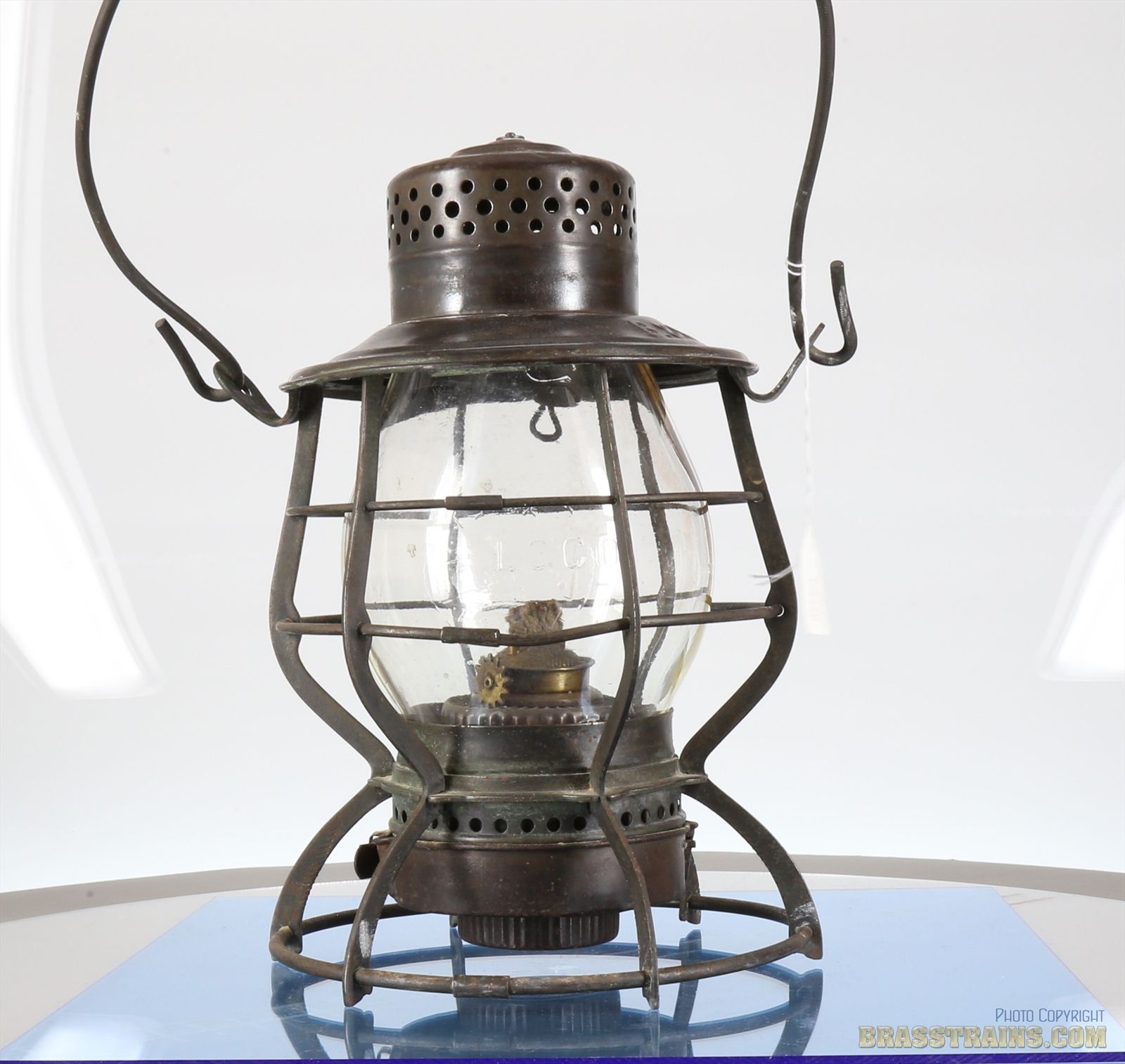 Lantern - Keystone The Casey, Tall Globe, Clear - B&O Capitol Logo ...
