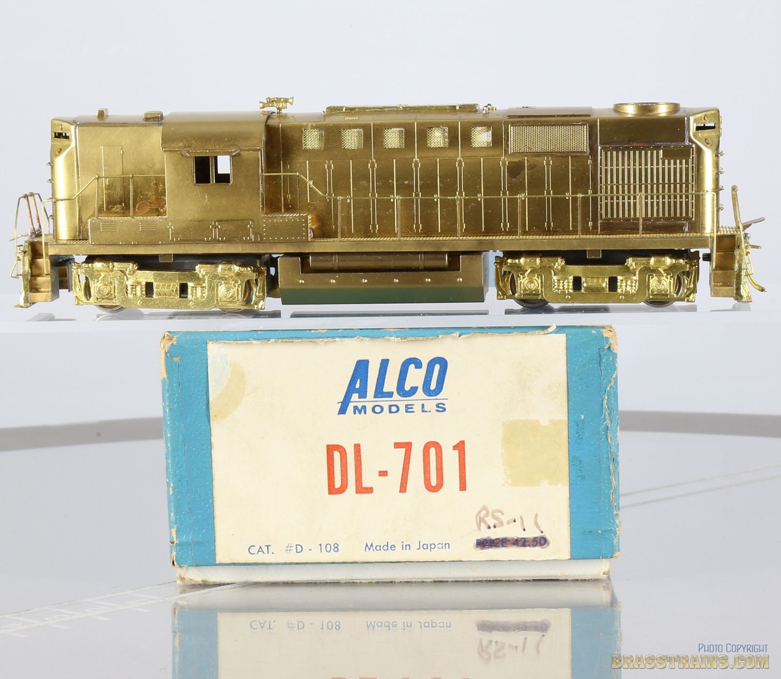 HO Scale Brass Model Train - ALCO D-108 DL-701 / RS-11 High Hood Diesel ...