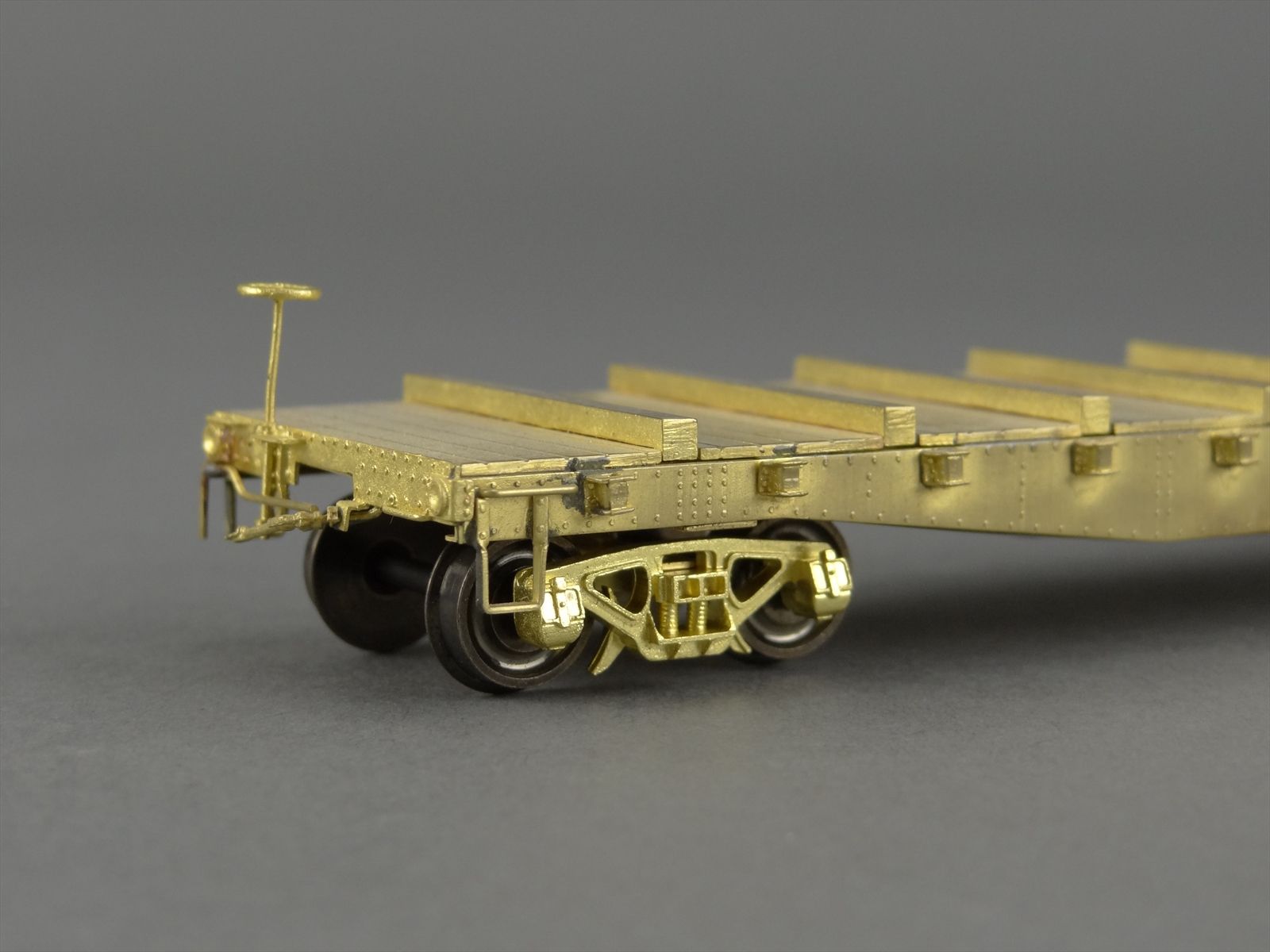 HO Brass Model Train - Railworks Rutland 2700 Class Flat Car for Marble ...