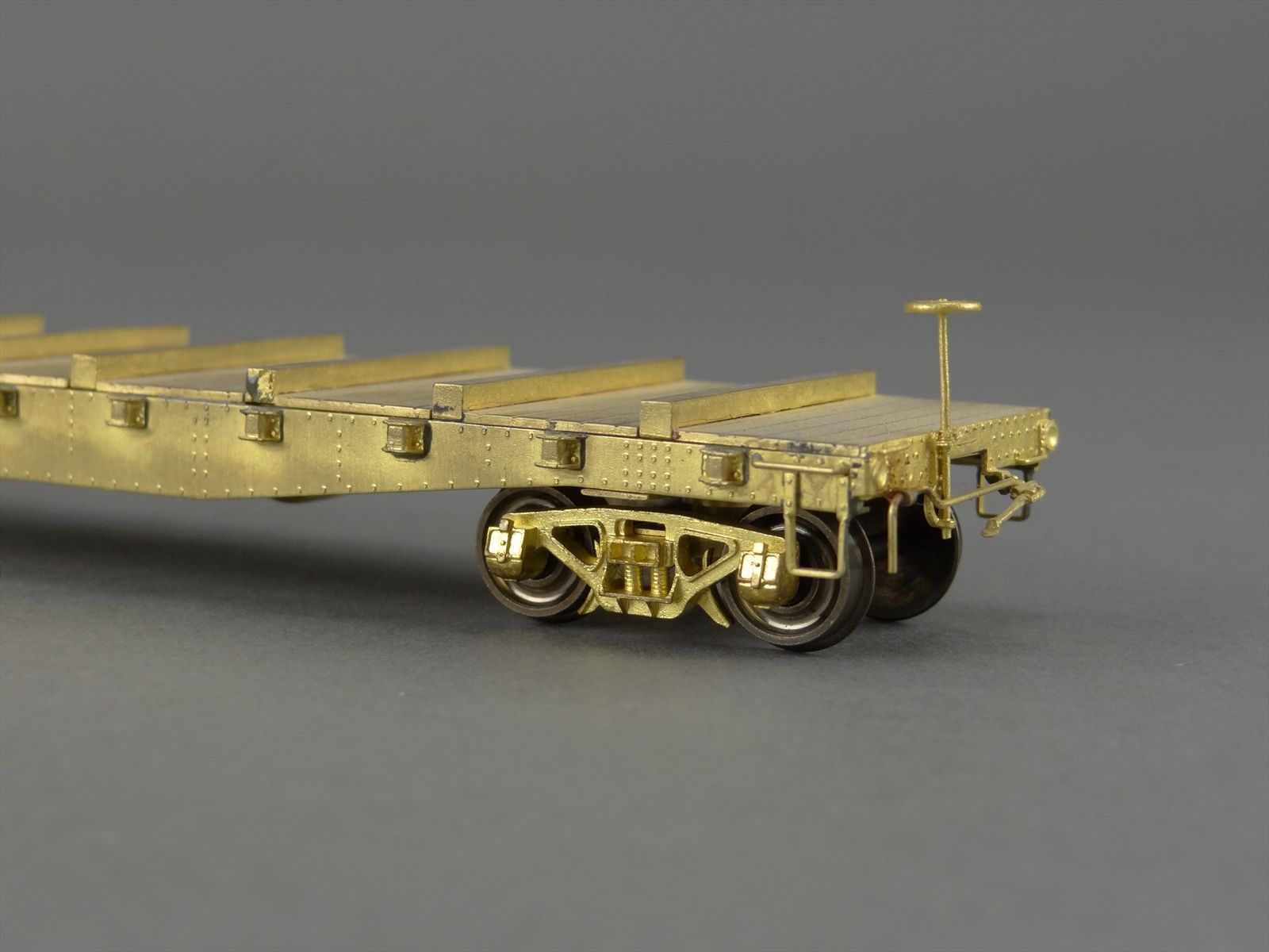 HO Brass Model Train - Railworks Rutland 2700 Class Flat Car for Marble ...