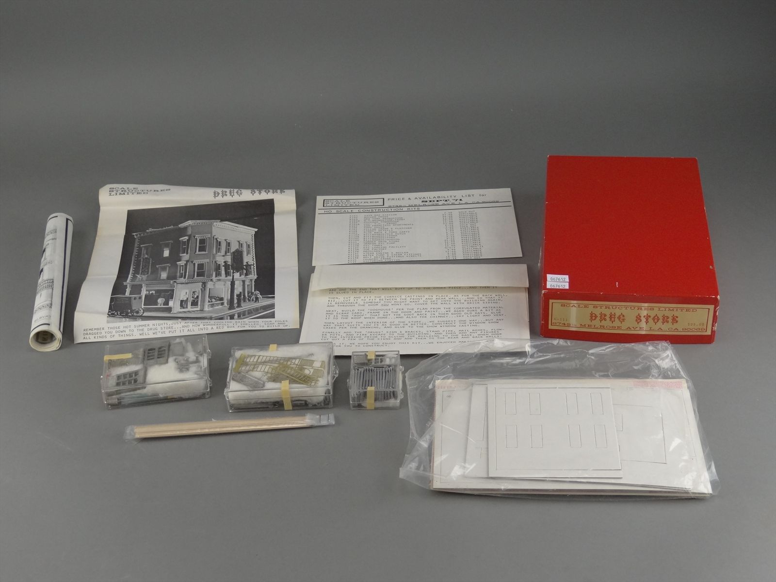 HO Scale Structures Ltd Craftsman Kit #111 - Drug Store