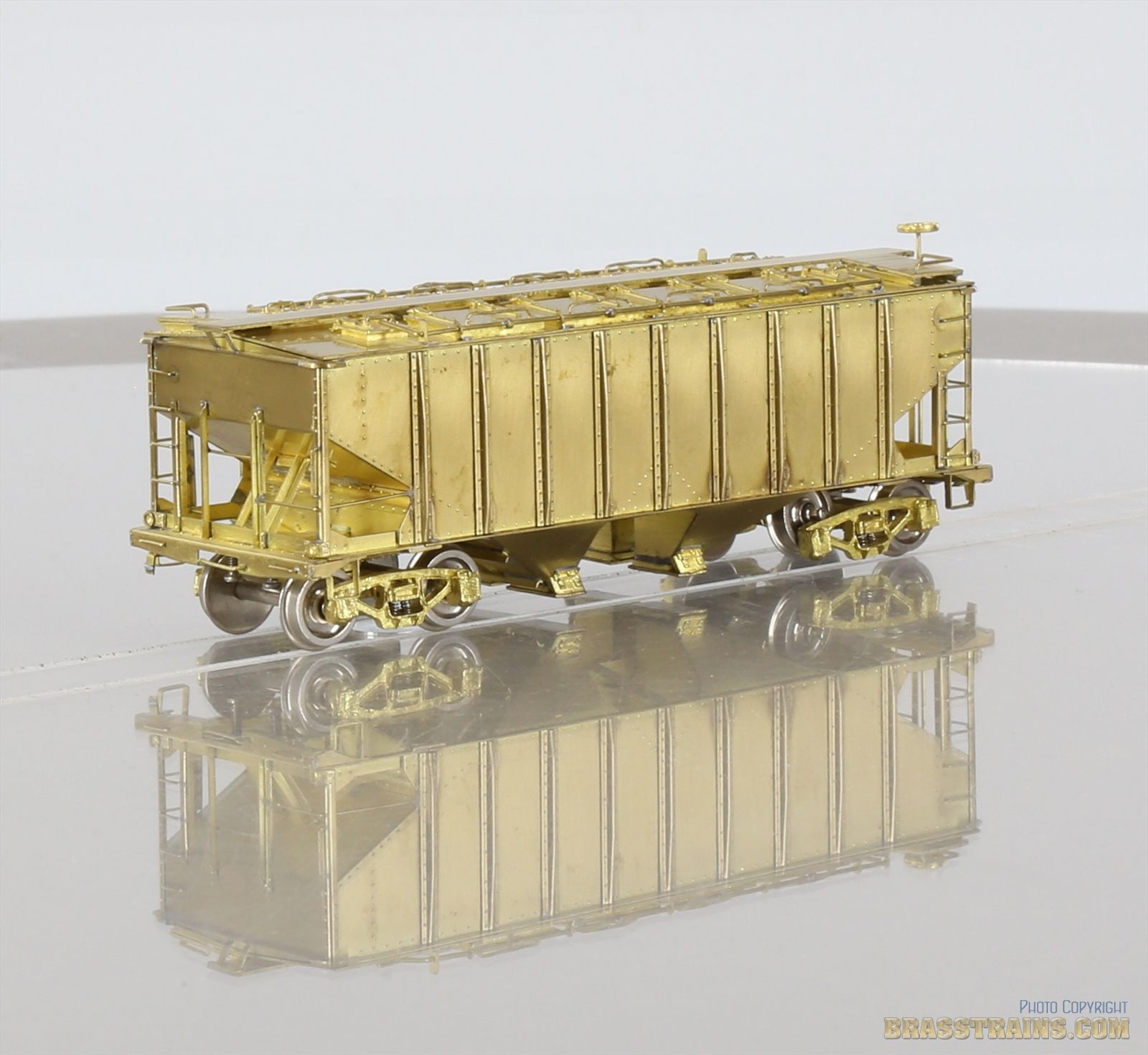 HO Brass Model - Railworks R-132 PRR Pennsylvania P GLE Covered Hopper ...