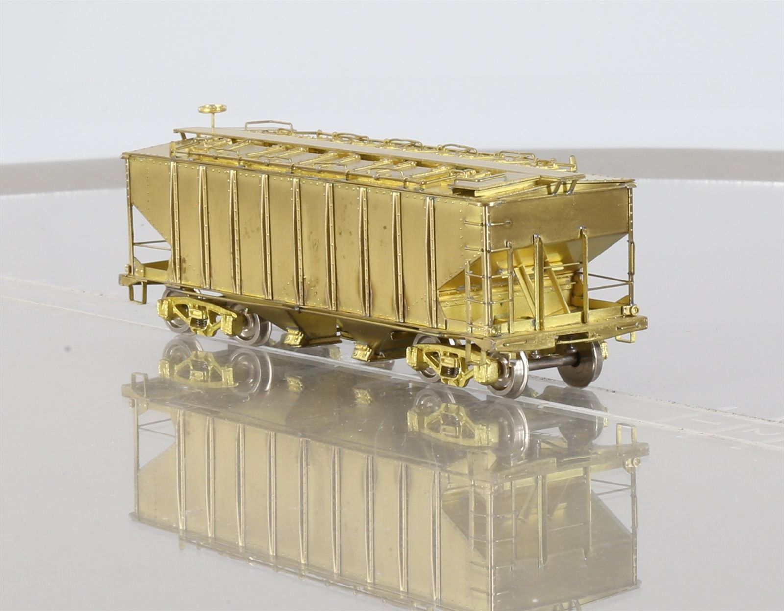 HO Brass Model - Railworks R-132 PRR Pennsylvania P GLE Covered Hopper ...