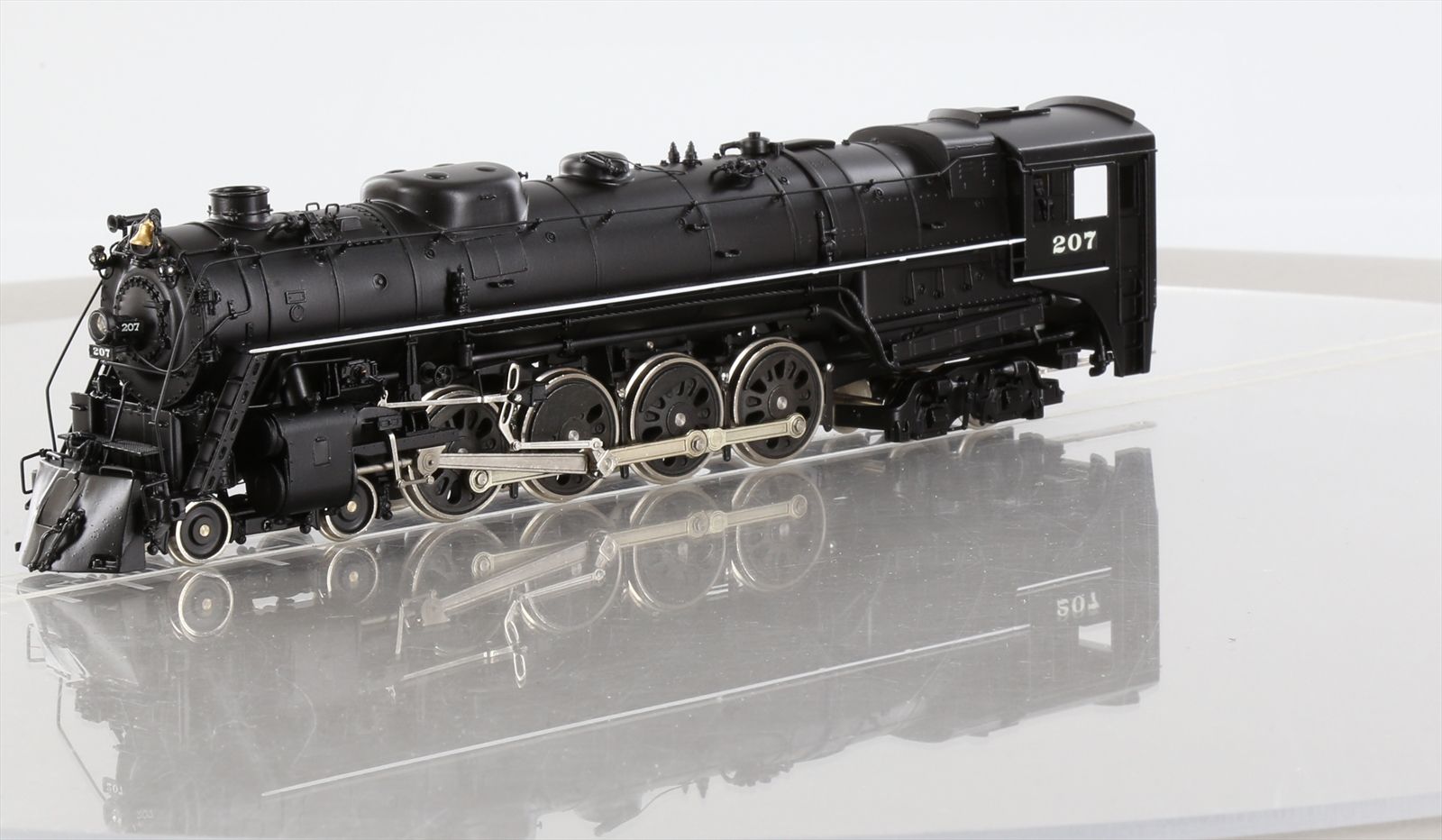 HO Scale Brass Model Train - PFM Crown Fujiyama MILW Milwaukee Road 4-8-4 Class S-2 #207 - 1981 ...