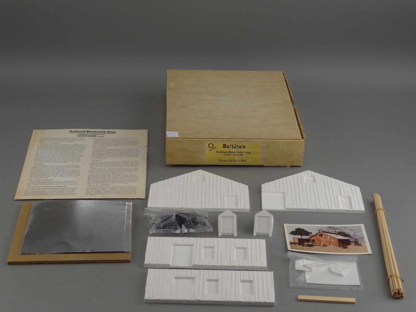 O Scale Unassembled Craftsman Building Structure Kit - Thomas A Yorke ...