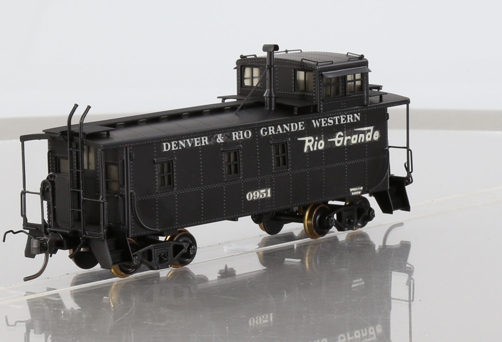 HO Scale Brass Model Train - PFM D&RGW Rio Grande Caboose - Custom ...