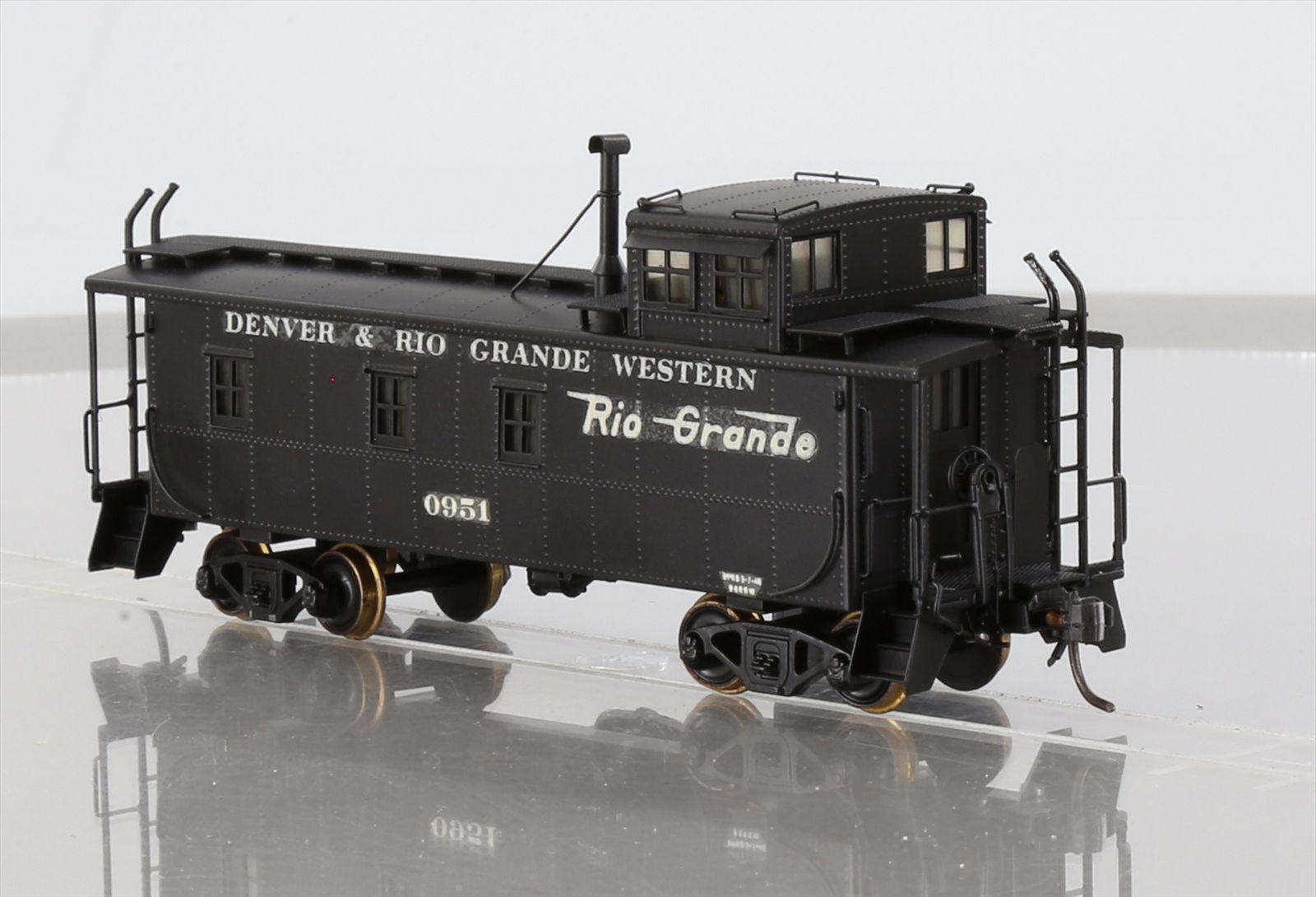 HO Scale Brass Model Train - PFM D&RGW Rio Grande Caboose - Custom ...