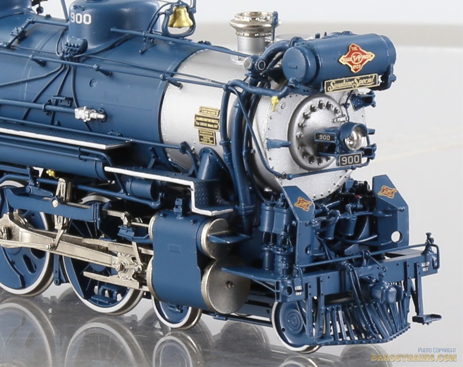 HO PSC 18108-1 T&P Texas & Pacific 4-8-2 M-1 w/ Elesco FWH #900 EAGLE COLORS