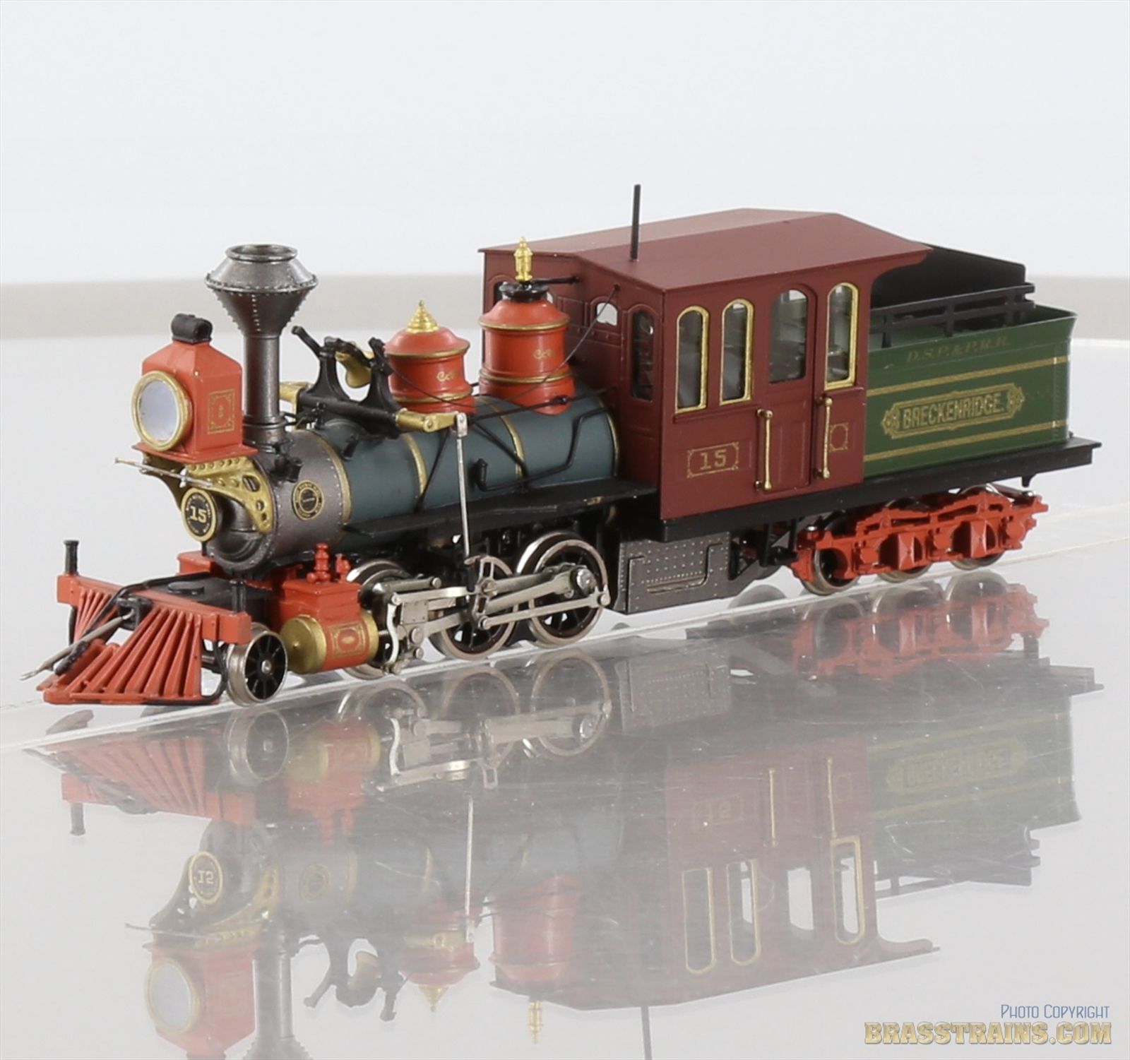 HOn3 Brass Model Train - BLW DSP&P 2-6-6T Mason Bogie #15 Breckenridge ...