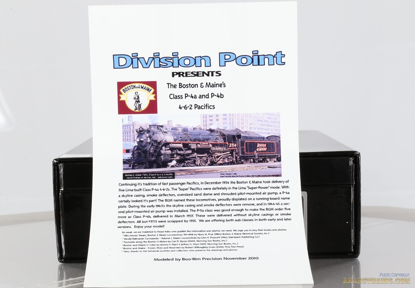 HO Brass Model Train - DP Division Point B&M 4-6-2 P-4 #3714 - Skyline ...