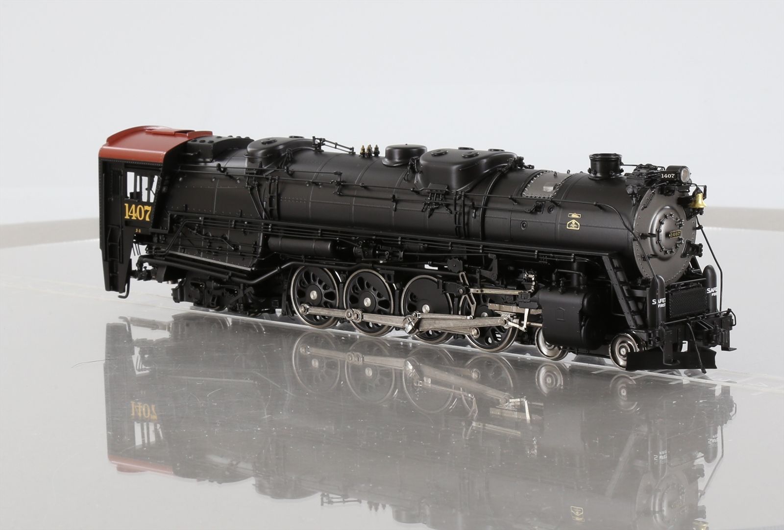 HO Brass Model Train - PSC 17670-1 WM Western Maryland 4-8-4 J-1 #1407 - F/P