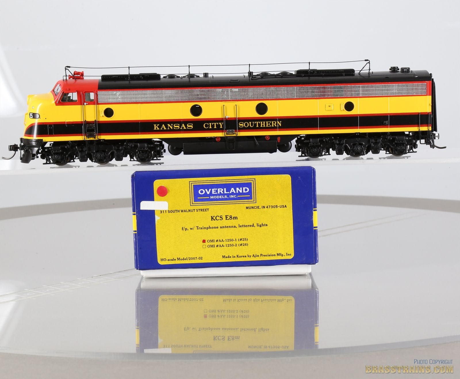 HO Brass Model Train - OMI AA-1250-1 Overland KCS Kansas City Southern ...