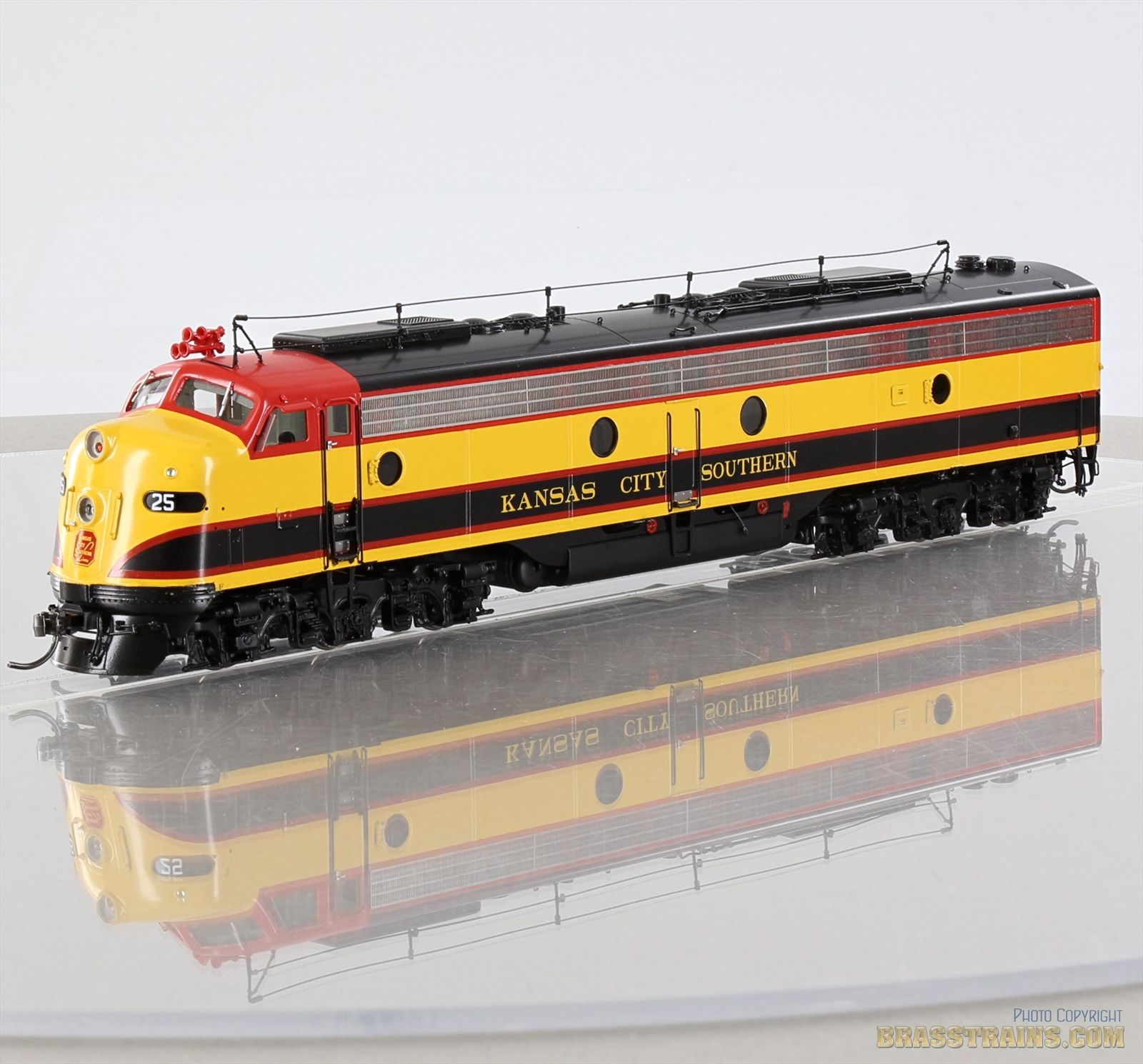 HO Brass Model Train - OMI AA-1250-1 Overland KCS Kansas City Southern ...
