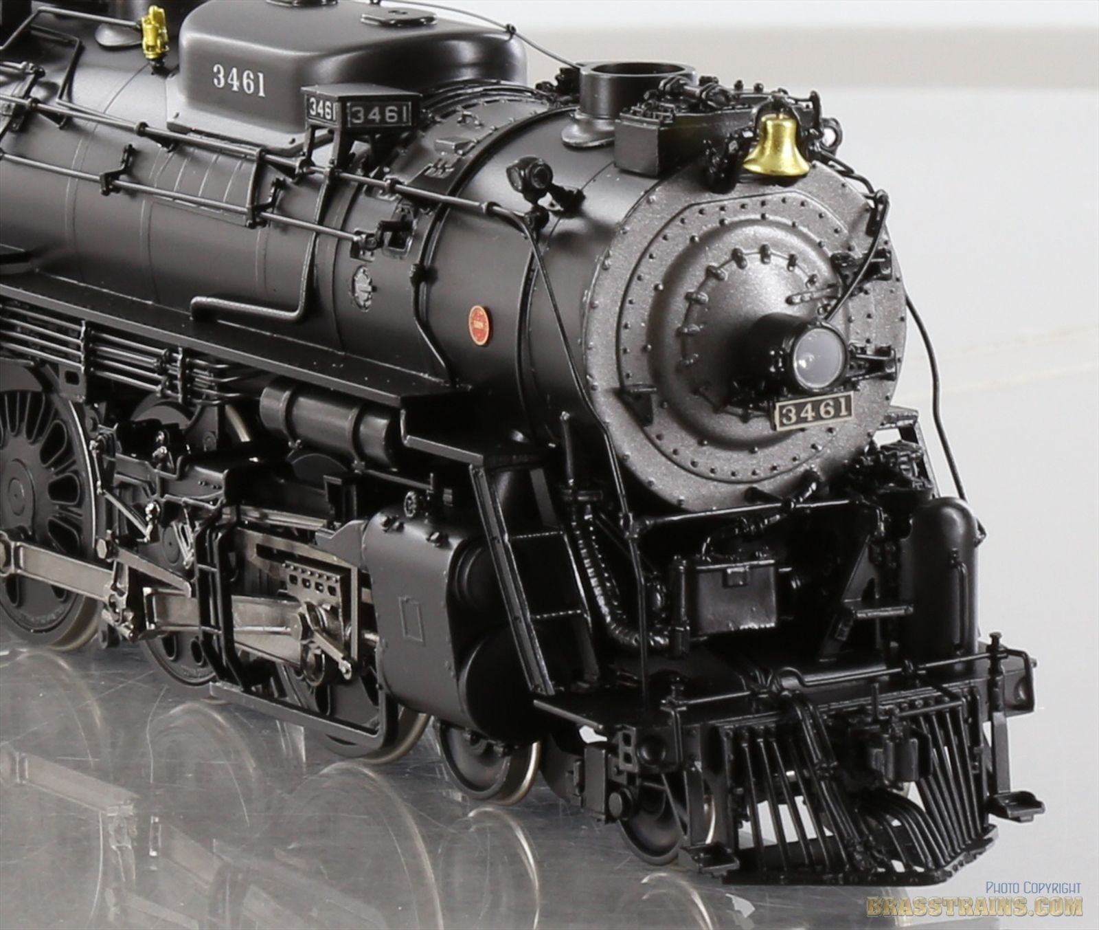 HO Brass Model GPM-3461 Glacier Park Models ATSF Santa Fe 4-6-4 #3461 ...