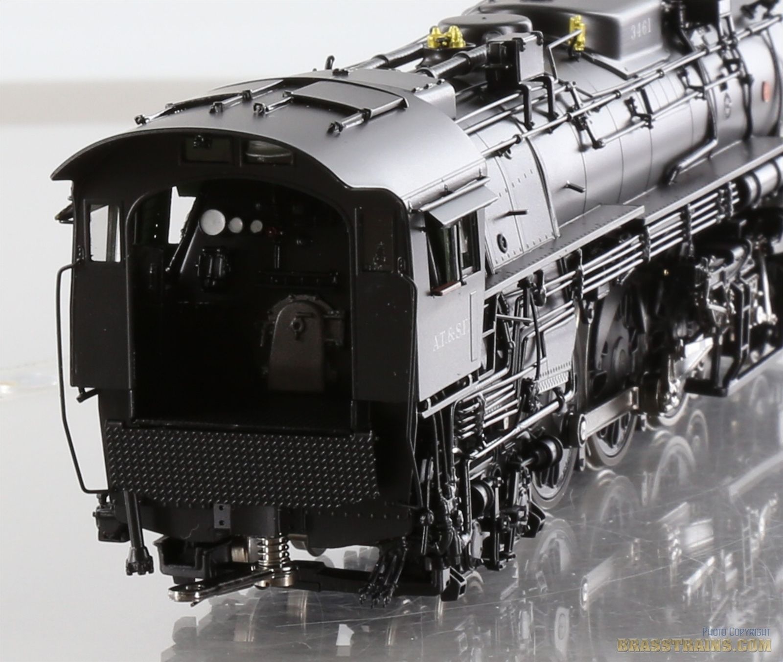 HO Brass Model GPM-3461 Glacier Park Models ATSF Santa Fe 4-6-4 #3461 ...