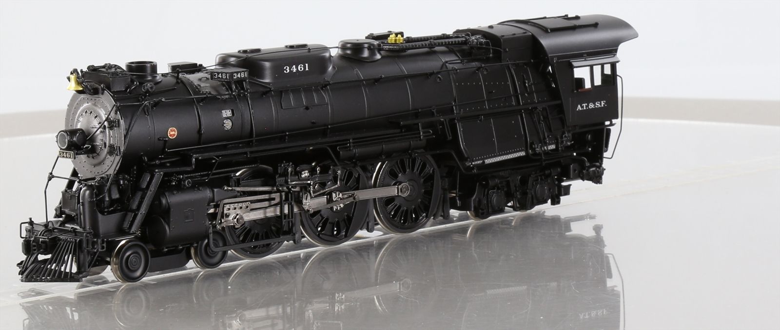HO Brass Model GPM-3461 Glacier Park Models ATSF Santa Fe 4-6-4 #3461 ...