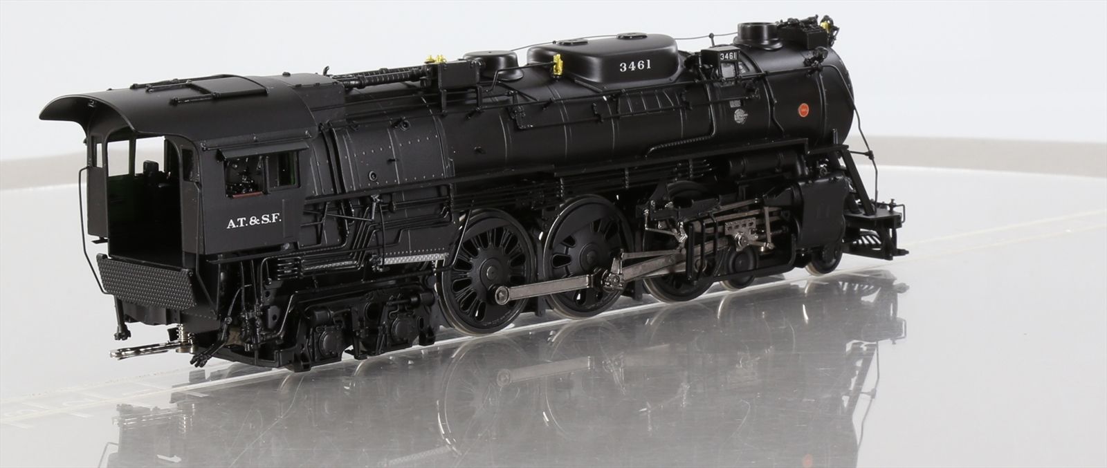 HO Brass Model GPM-3461 Glacier Park Models ATSF Santa Fe 4-6-4 #3461 ...