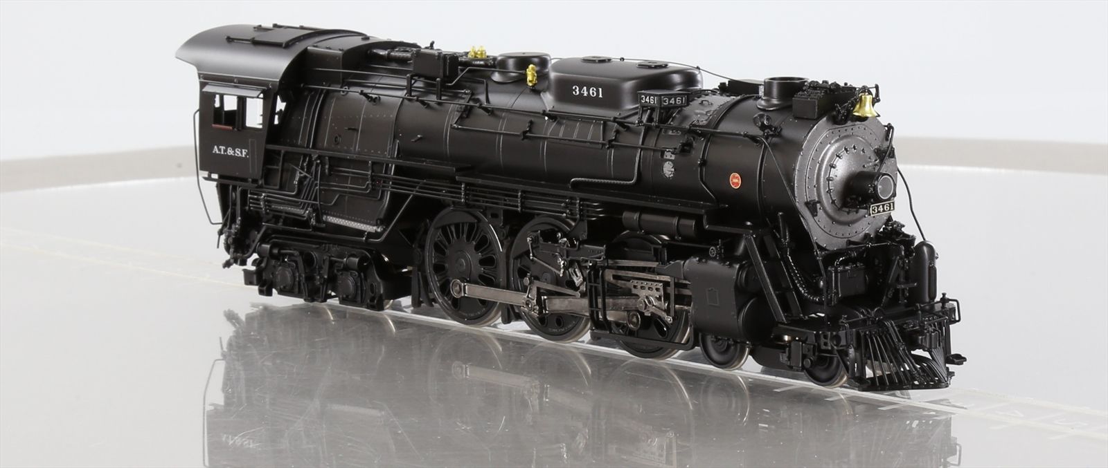 HO Brass Model GPM-3461 Glacier Park Models ATSF Santa Fe 4-6-4 #3461 ...