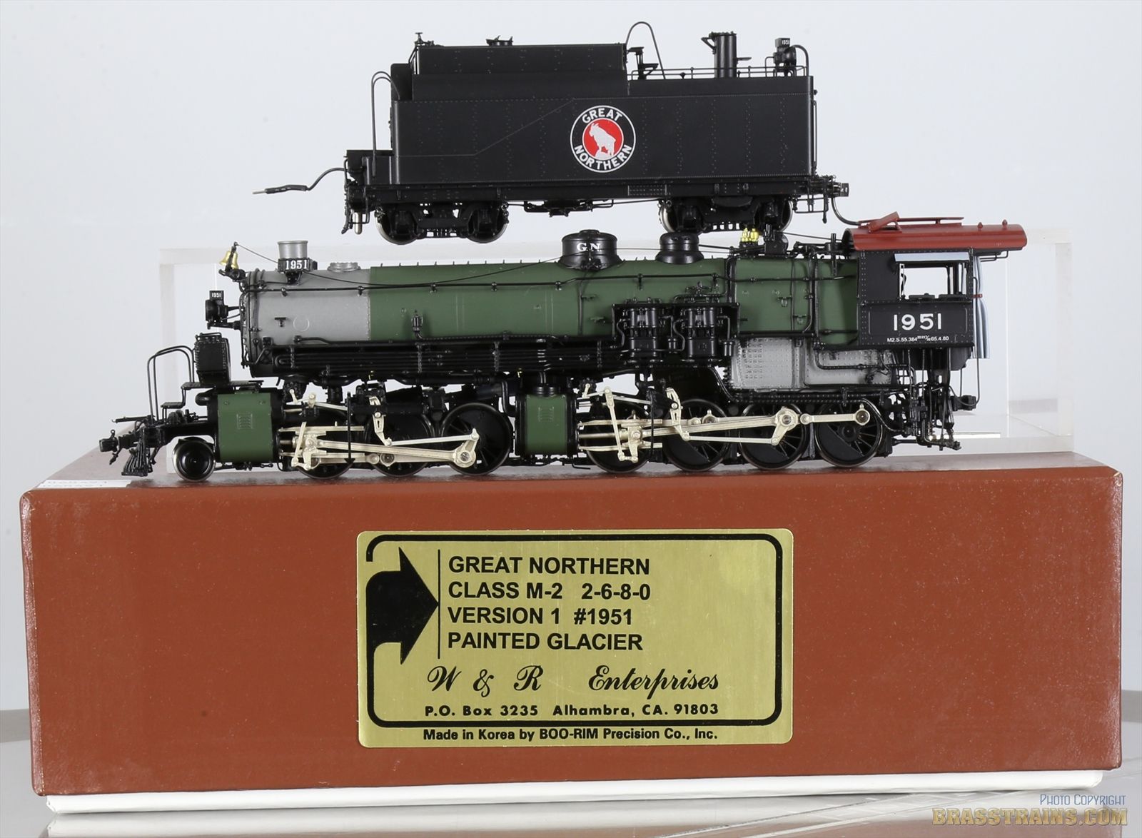 HO Brass Model Train - W&R GN Great Northern M-2 2-6-8-0 Version 1 ...