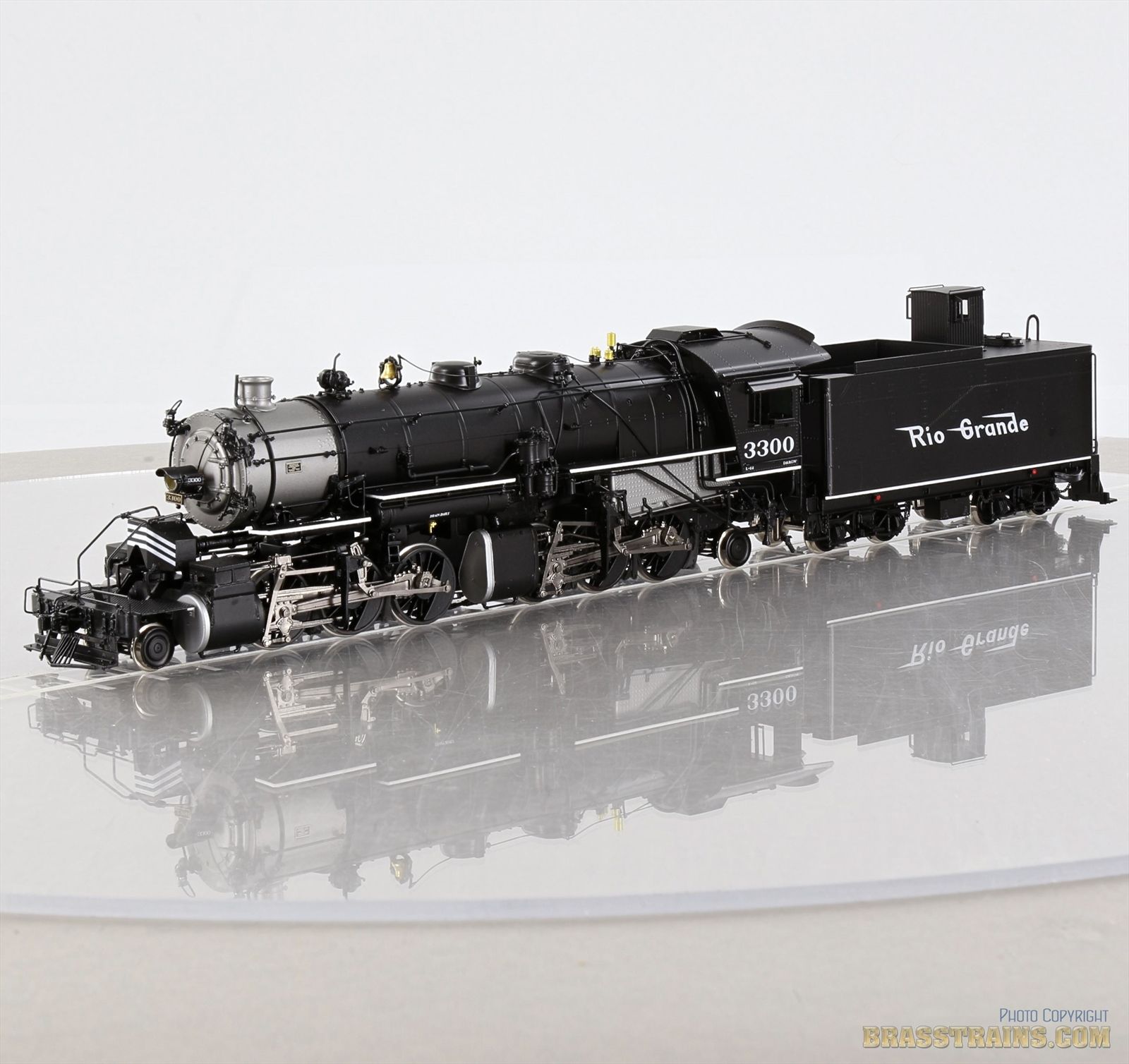 HO Brass Model Train - DP Division Point D&RGW 2-6-6-2 L-62 #3300 ...
