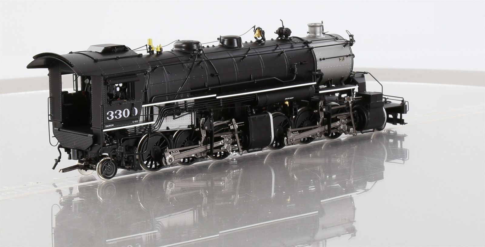 HO Brass Model Train - DP Division Point D&RGW 2-6-6-2 L-62 #3300 ...