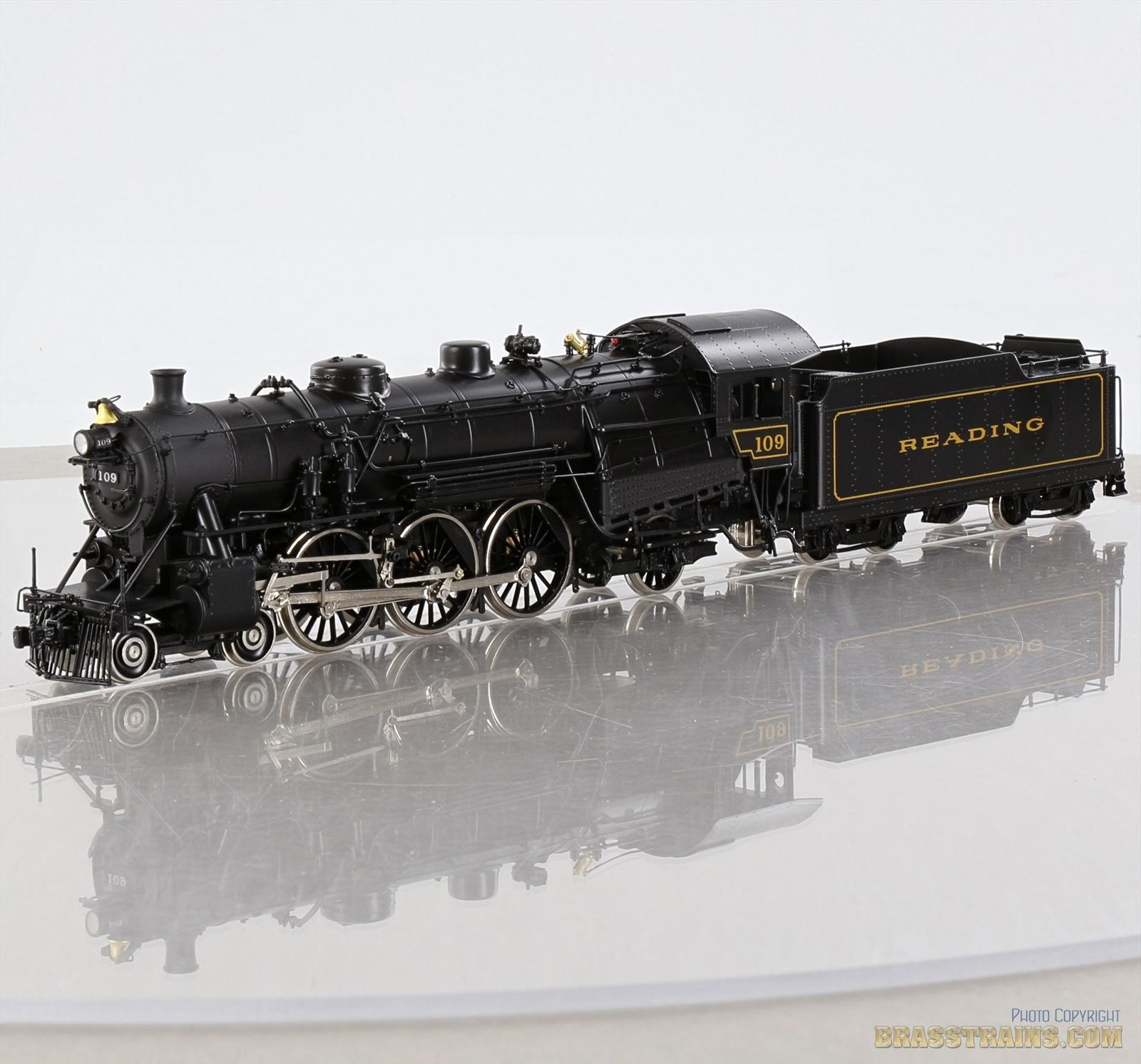 HO Scale Brass Model Train - OMI 1565.1 Reading 4-6-2 G1Sa ...