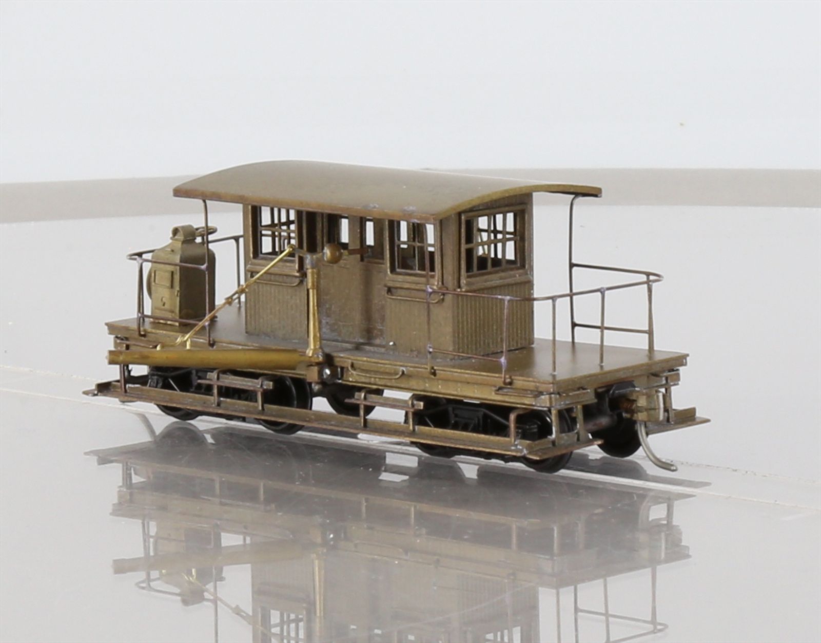 HO Brass Model - Custom Brass RS-608 PRR Poling Car - Unpainted