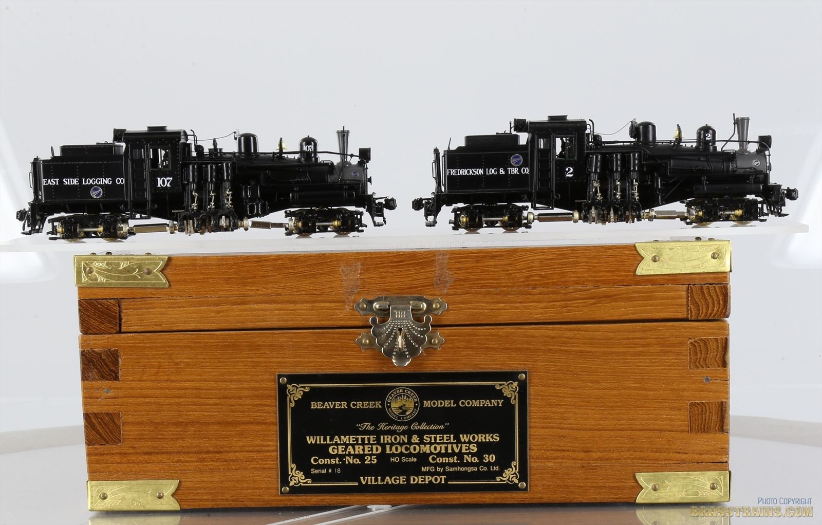 HO Brass Beaver Creek Model Co. Willamette 2-Truck Geared Logging ...