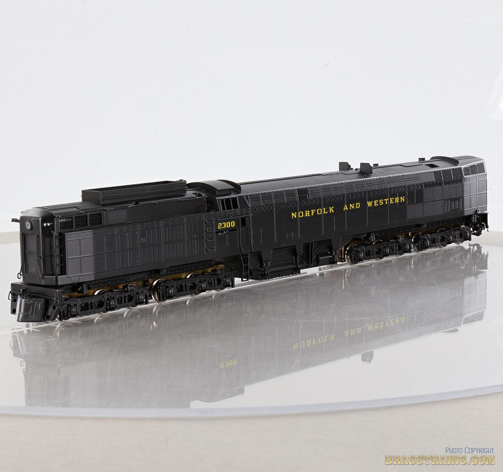 HO Brass Model Train - ALCO Models D-168 N&W Norfolk & Western Jawn ...