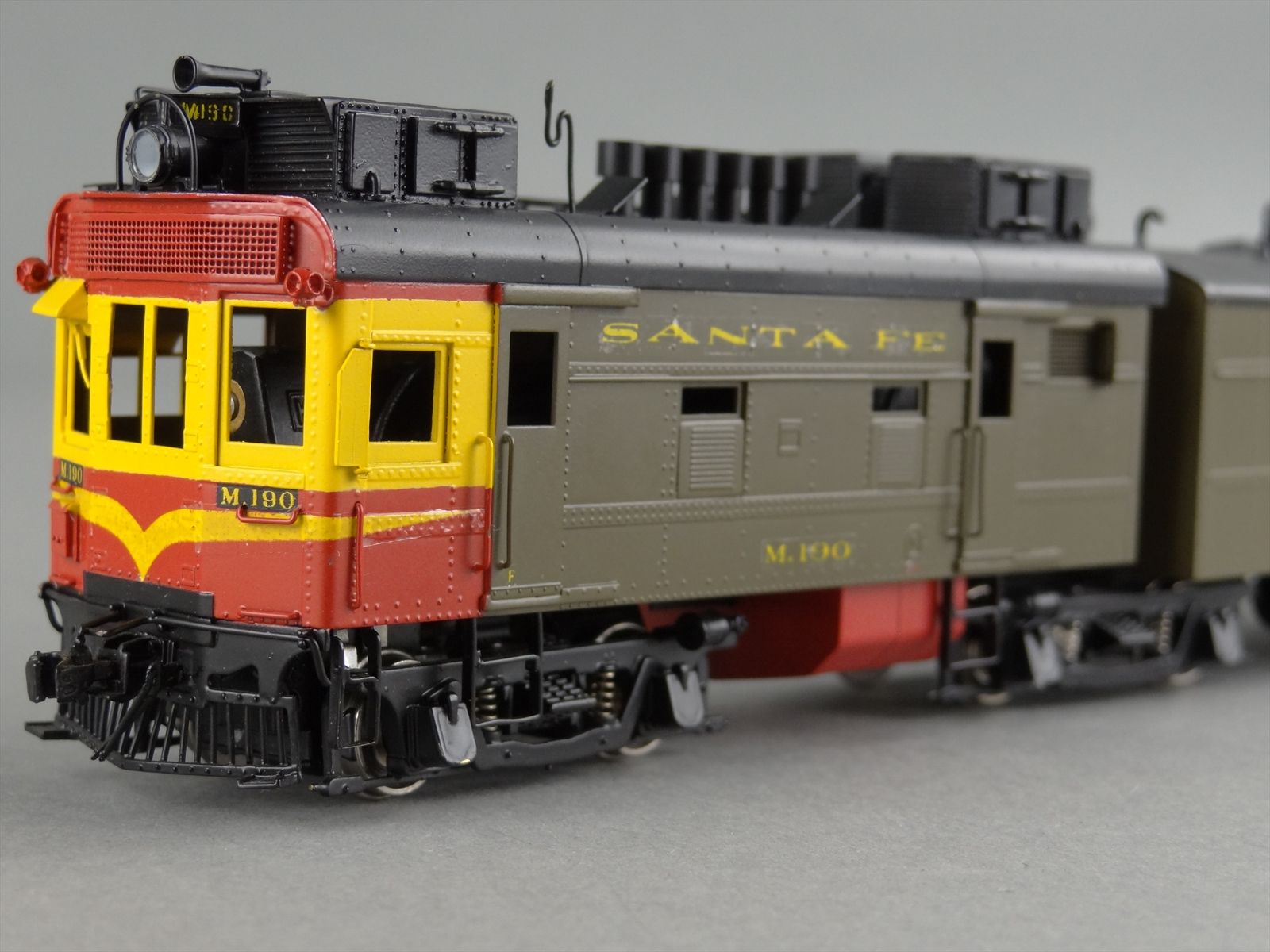 HO Brass Key Imports ATSF EMD Motor Car M-190 Articulated Doodlebug ...