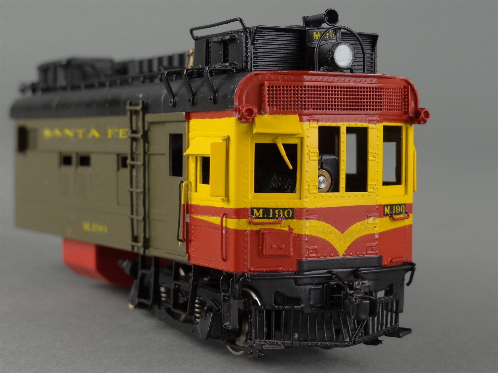 HO Brass Key Imports ATSF EMD Motor Car M-190 Articulated Doodlebug ...