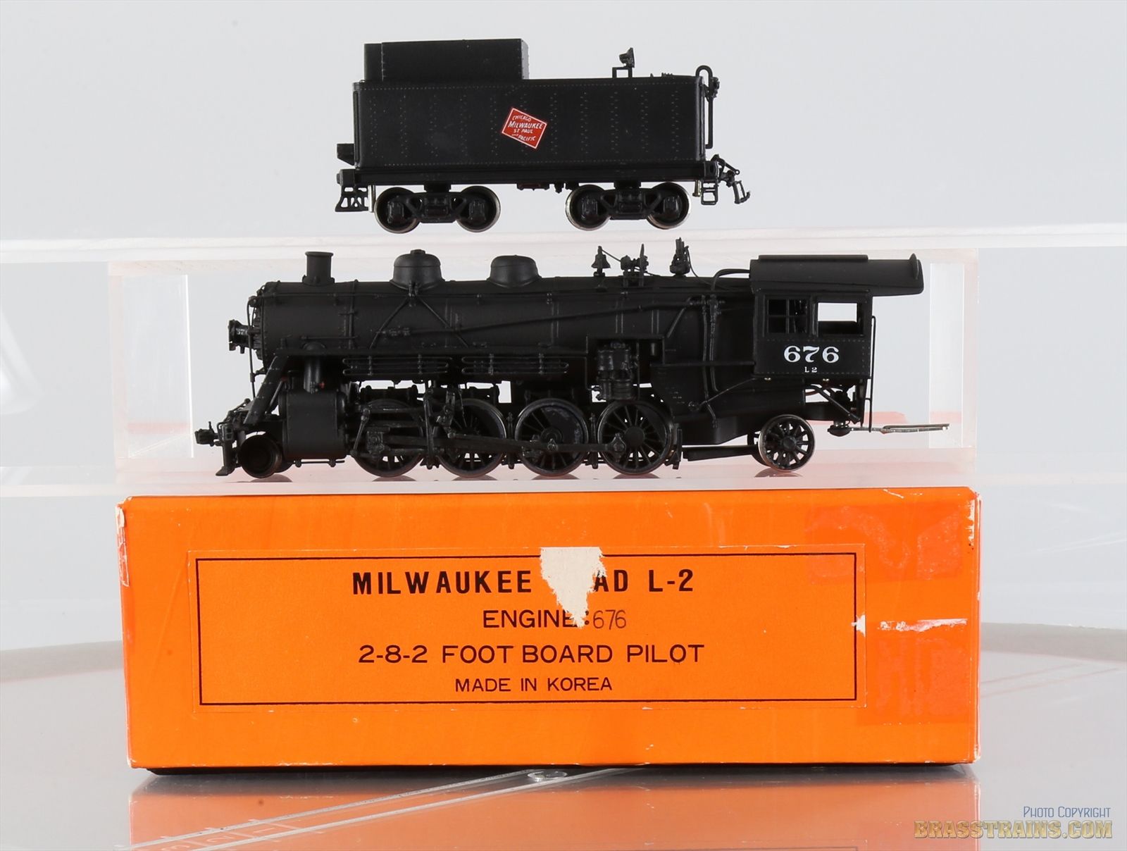 HO Brass Model Train - NKP Nickel Plate Milwaukee Road 2-8-2 L-2 #676 ...