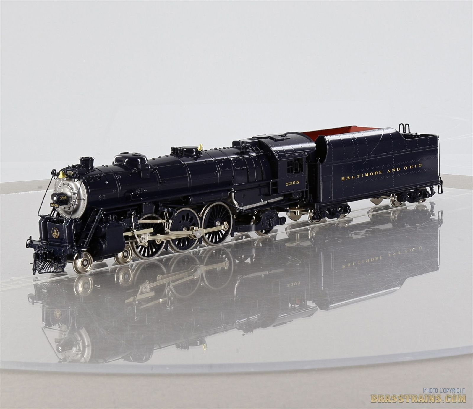 HO Brass Model Train - Key Imports CS#47 B&O Baltimore & Ohio P7C 4-6-2 ...