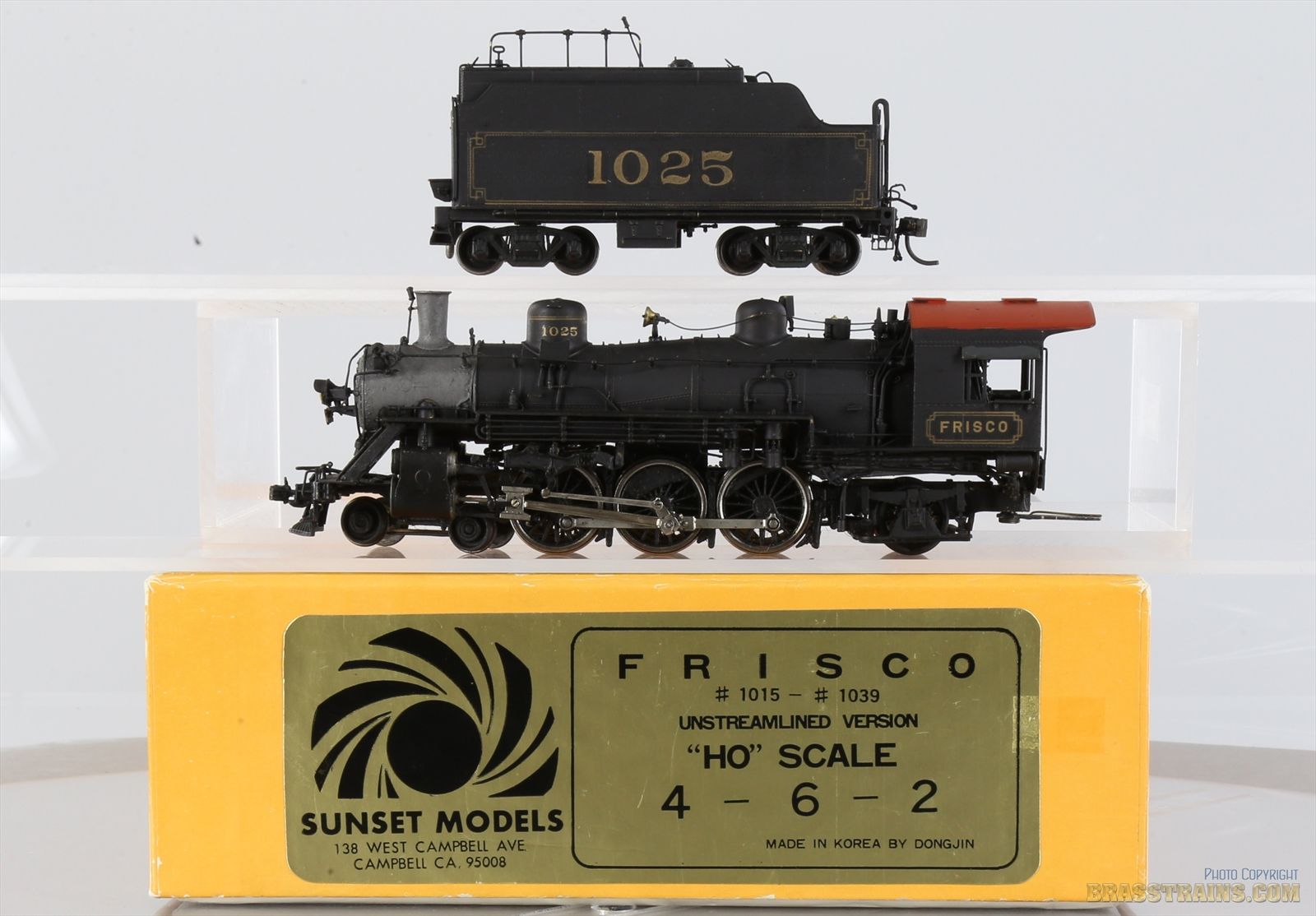 HO Brass Sunset Models SLSF Frisco 4-6-2 #1025 - Unstreamlined - Custom ...