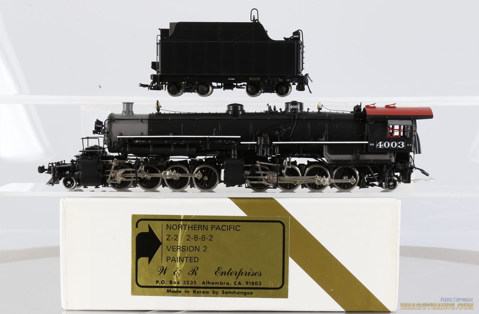 HO Scale Brass Model Steam Locomotive - W&R NP Northern Pacific Z-2 2-8 ...