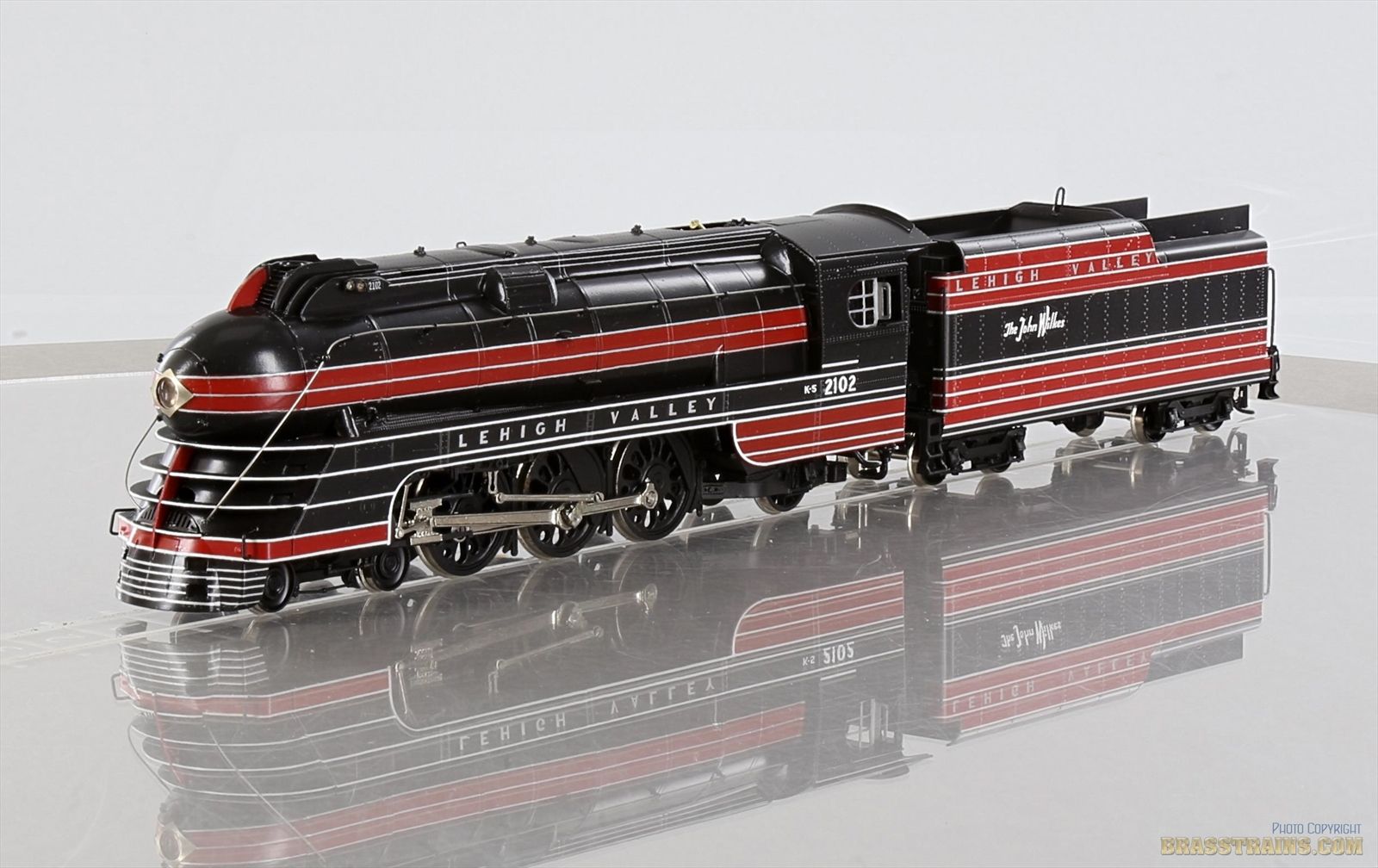 HO Brass Model Train - OMI 1488 Overland LV Lehigh Valley 4-6-2 K58s ...