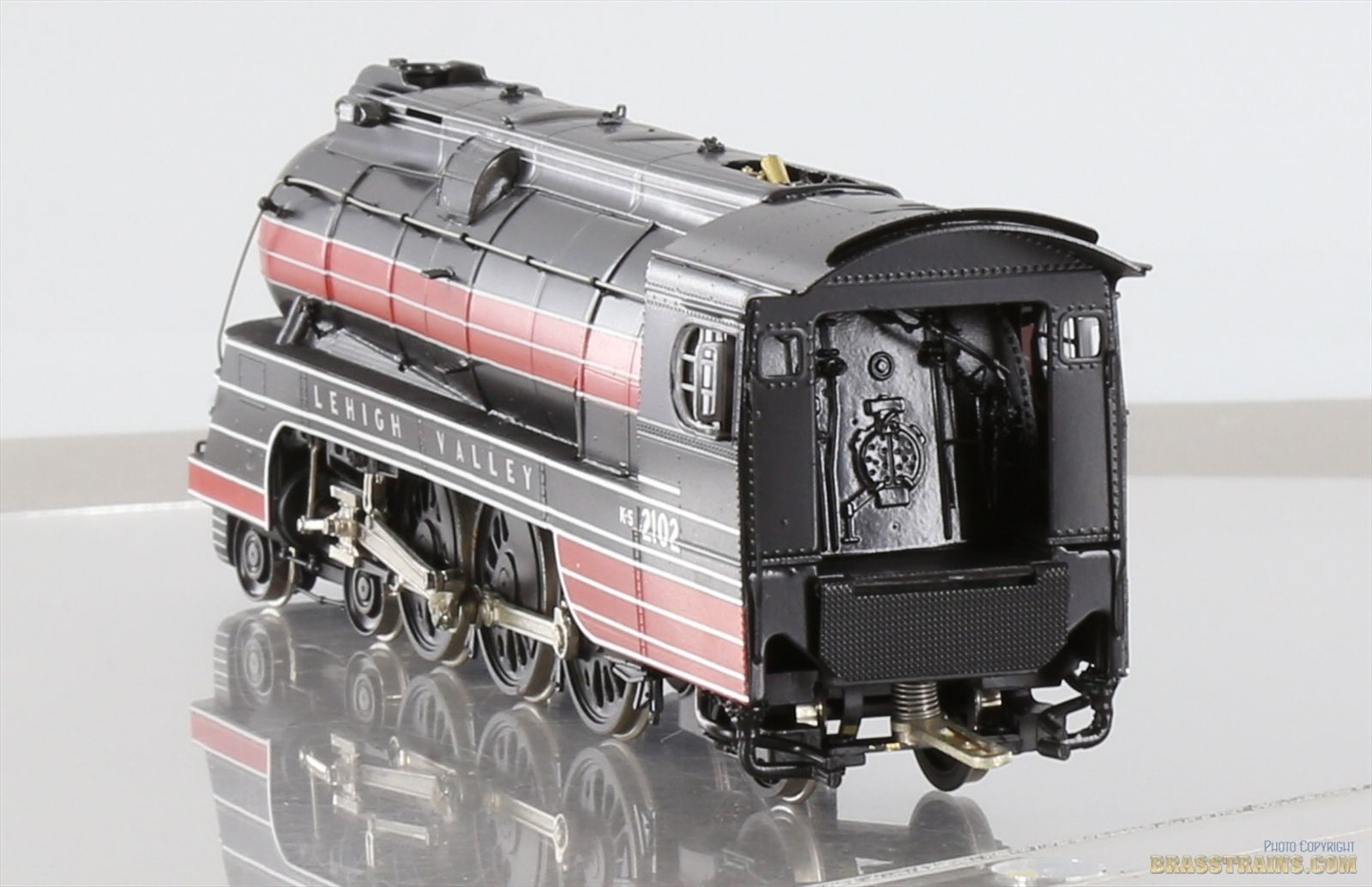 HO Brass Model Train - OMI 1488 Overland LV Lehigh Valley 4-6-2 K58s ...