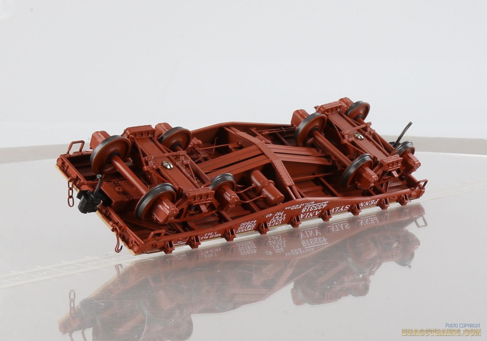 O Brass Model - RYM 2100228 PRR Pennsylvania F22 2 Flatcars Flats w ...