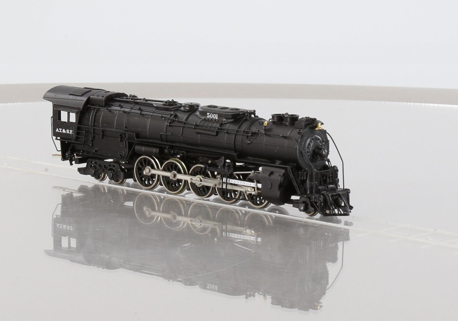 N Scale Brass Hallmark Models AT&SF Santa Fe 2-10-4 Steam Loco #5001 - F/P