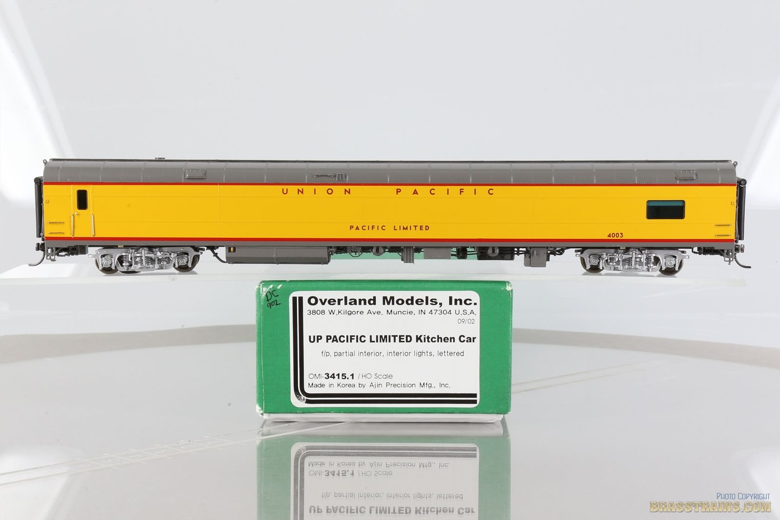 HO Model Train - OMI 3415.1 Overland UP Pacific Limited Kitchen Car ...
