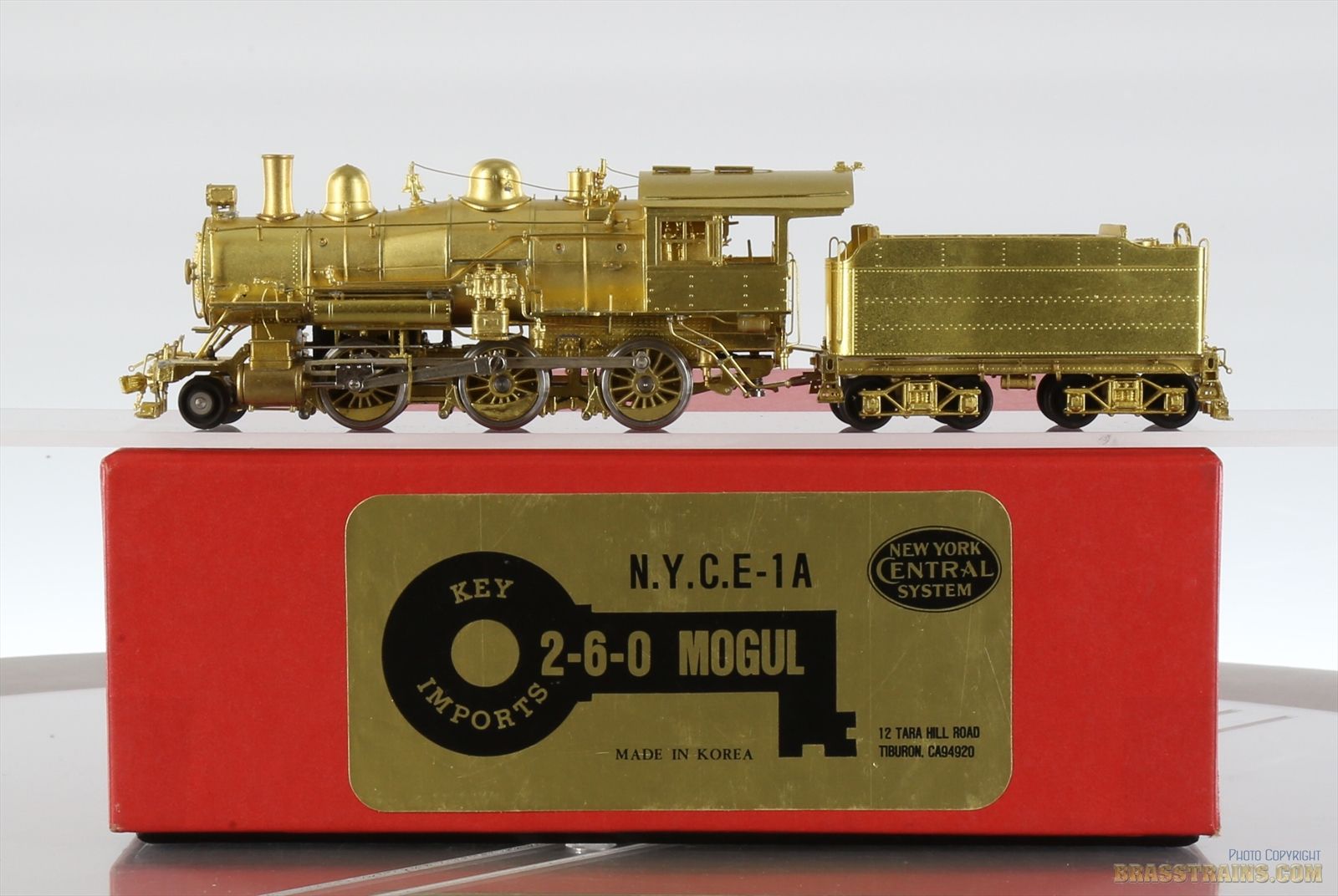 HO Brass Model Train - KEY NYC New York Central 2-6-0 E-1A - Unpainted