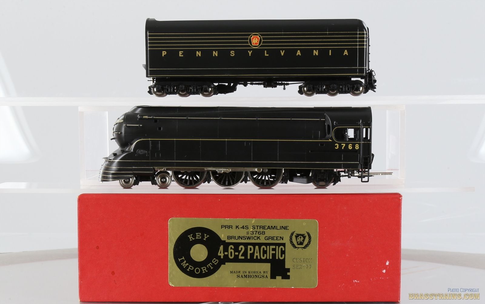 HO Scale Brass Model Train - Key Imports CS #77 PRR Pennsylvania 4-6-2 ...