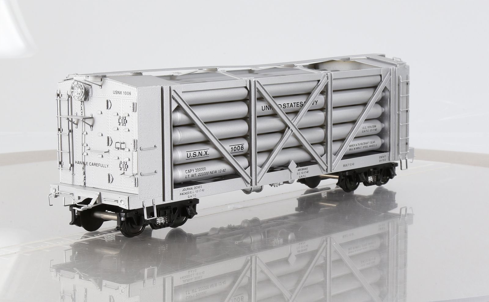 O Scale Brass Model Freight Car - Pecos River PRB 4491 US Navy USNX ...