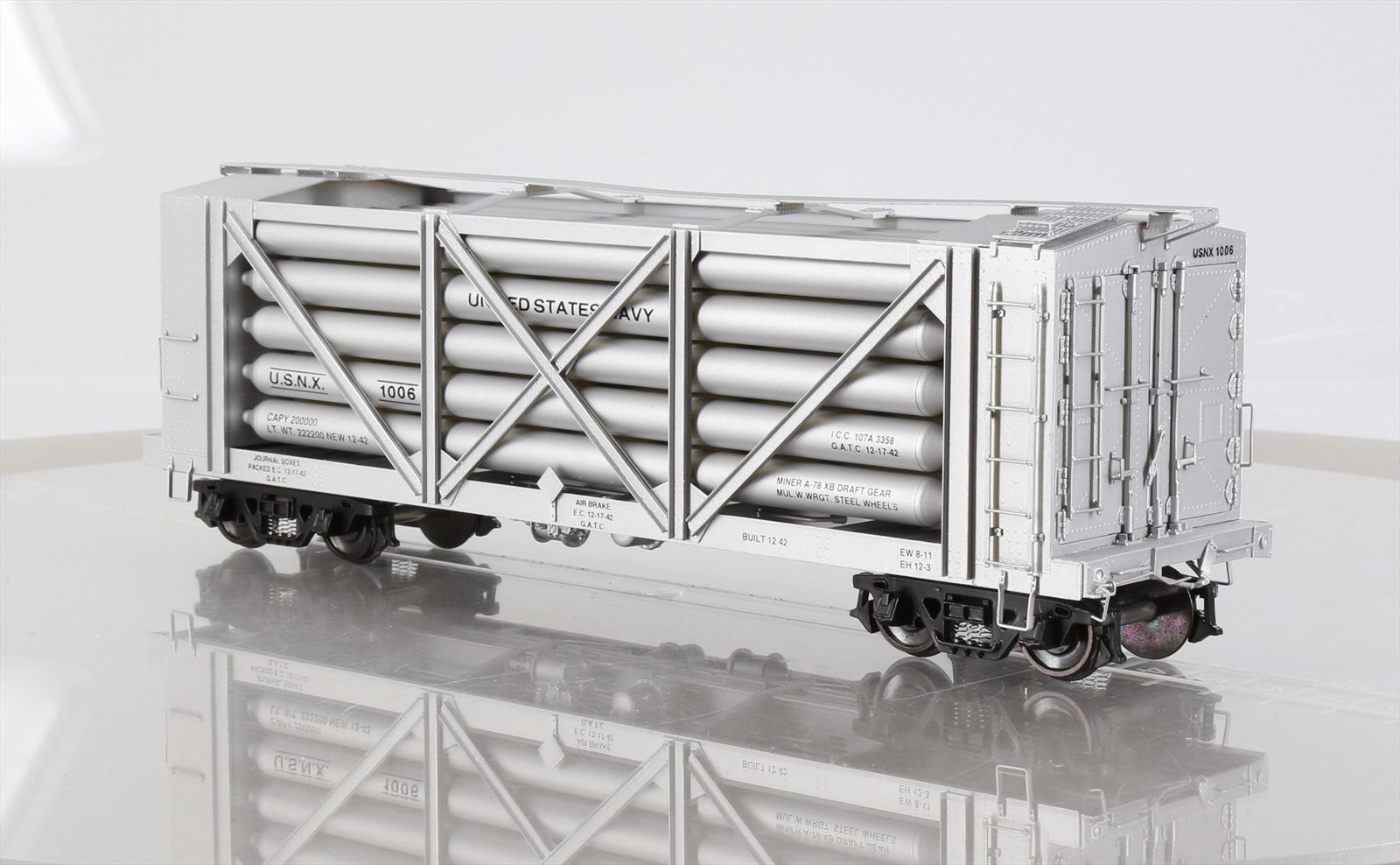 O Scale Brass Model Freight Car - Pecos River PRB 4491 US Navy USNX ...