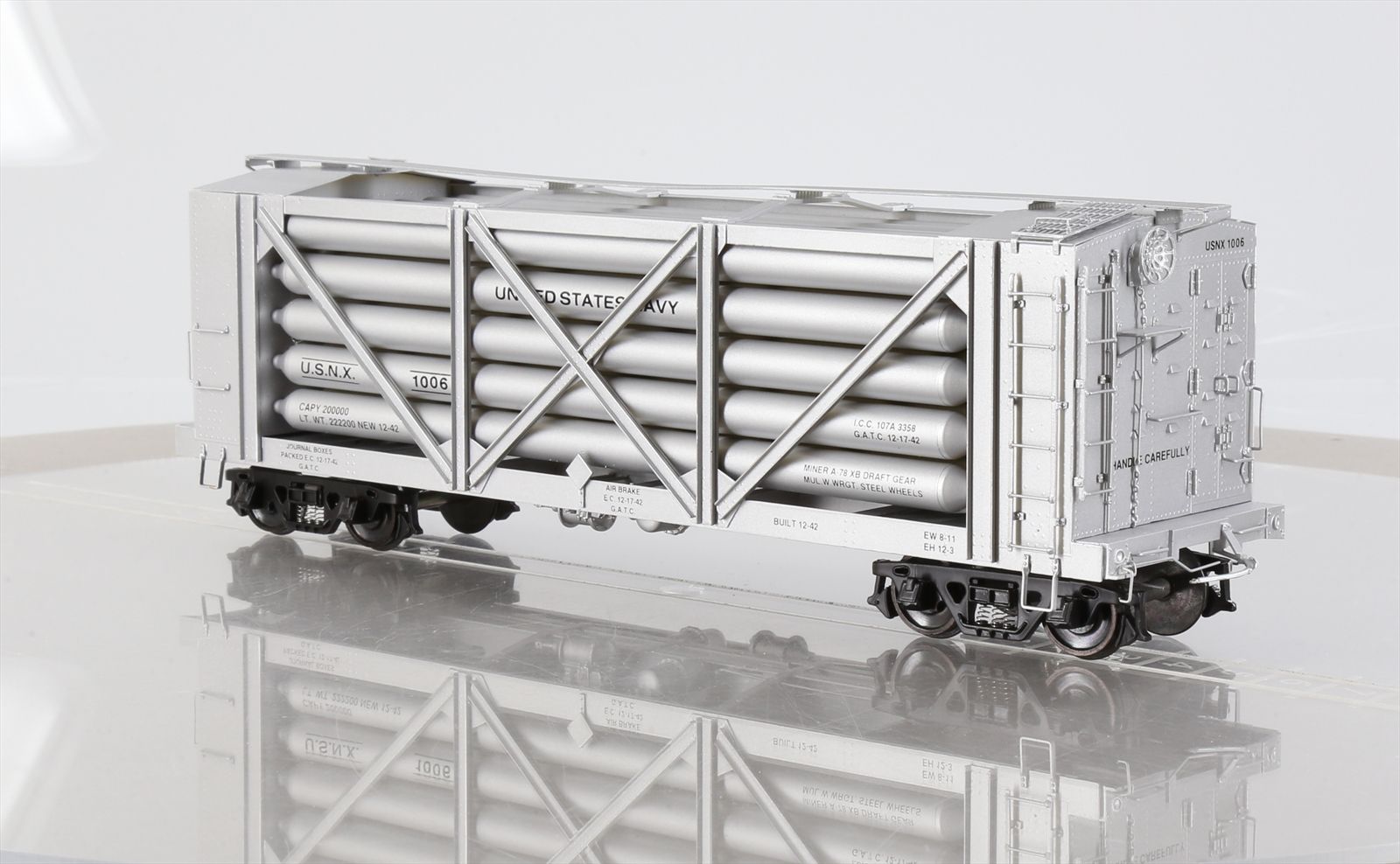 O Scale Brass Model Freight Car - Pecos River PRB 4491 US Navy USNX ...