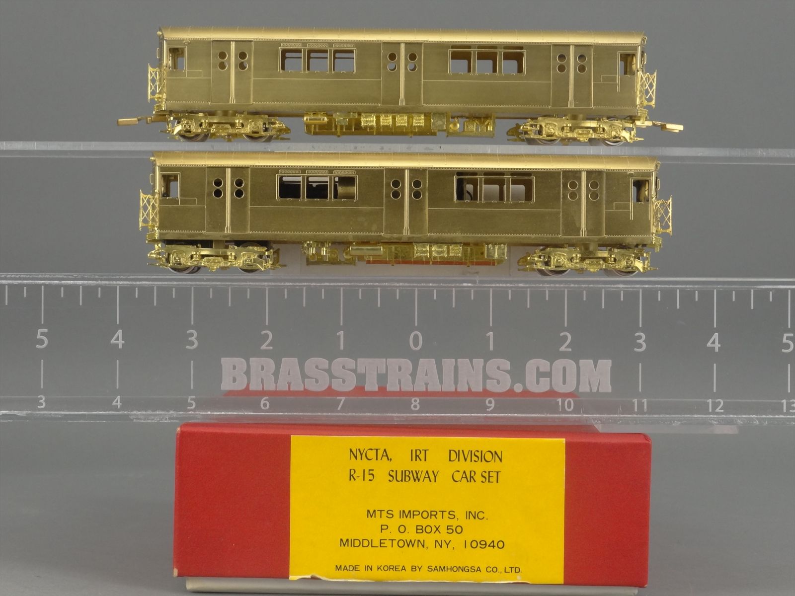 HO Brass Model Train MTS Imports New York City NYCTA IRT R-15 Subway ...