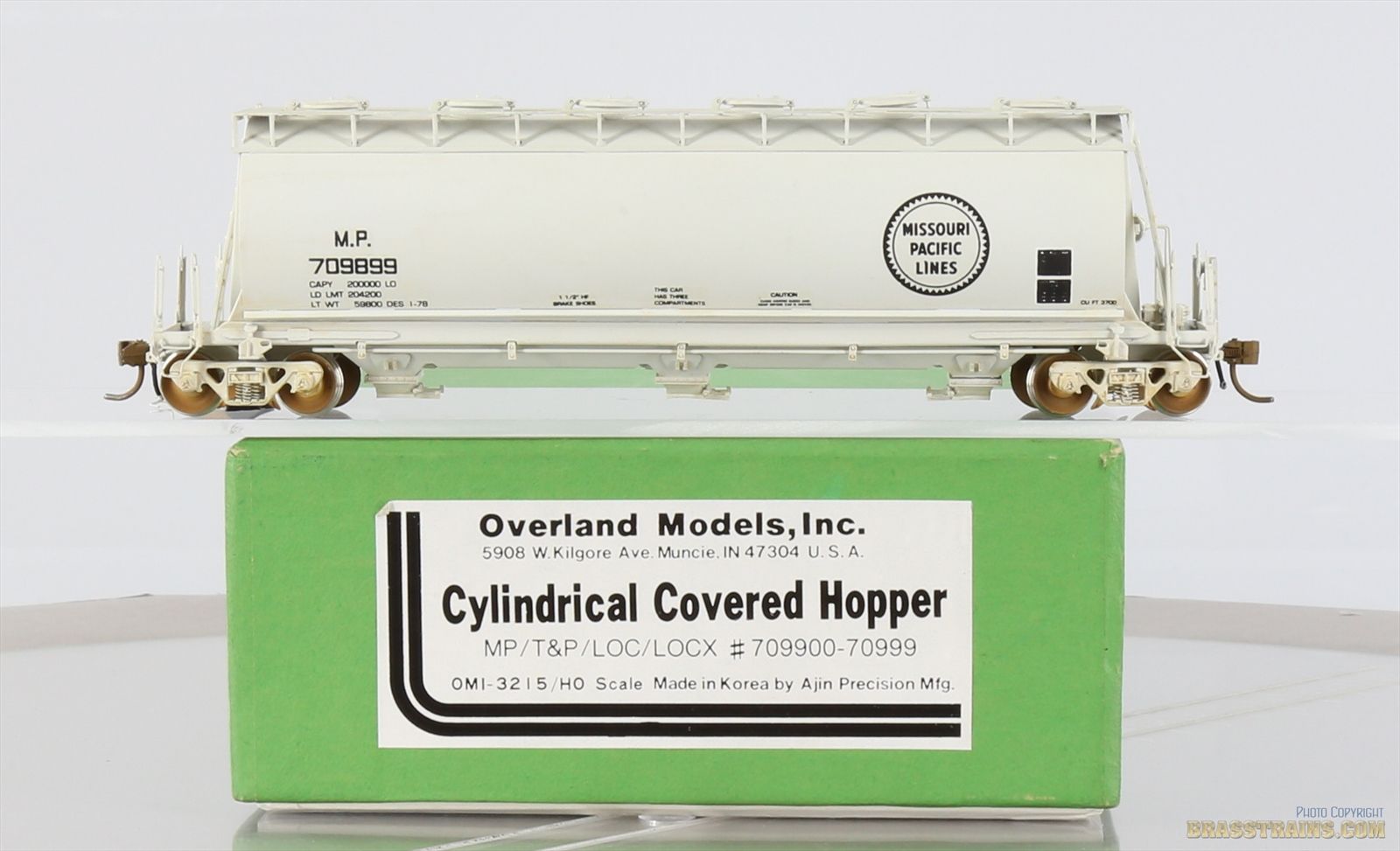 HO Brass Model - OMI 3215 MP Cylindrical Covered Hopper #709899 ...